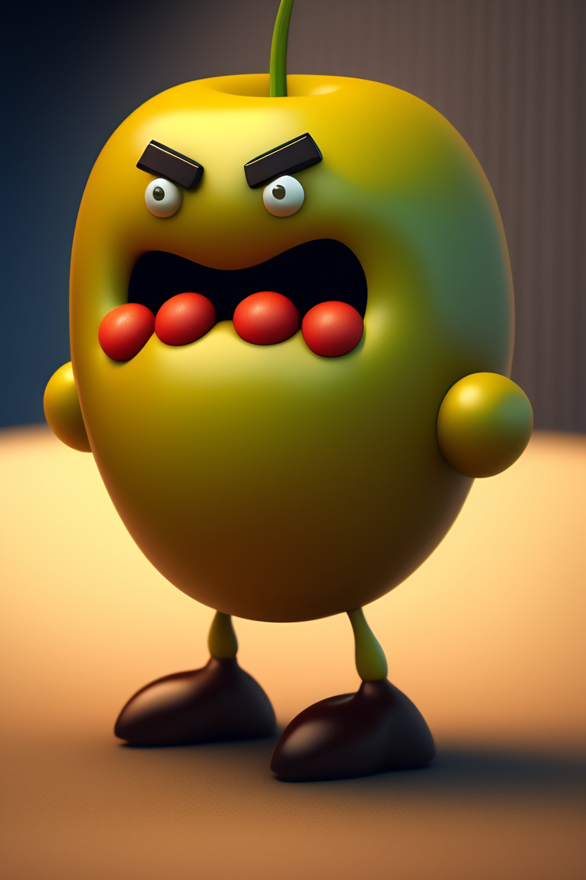 Lexica - Angry real potato with arms wearing guns