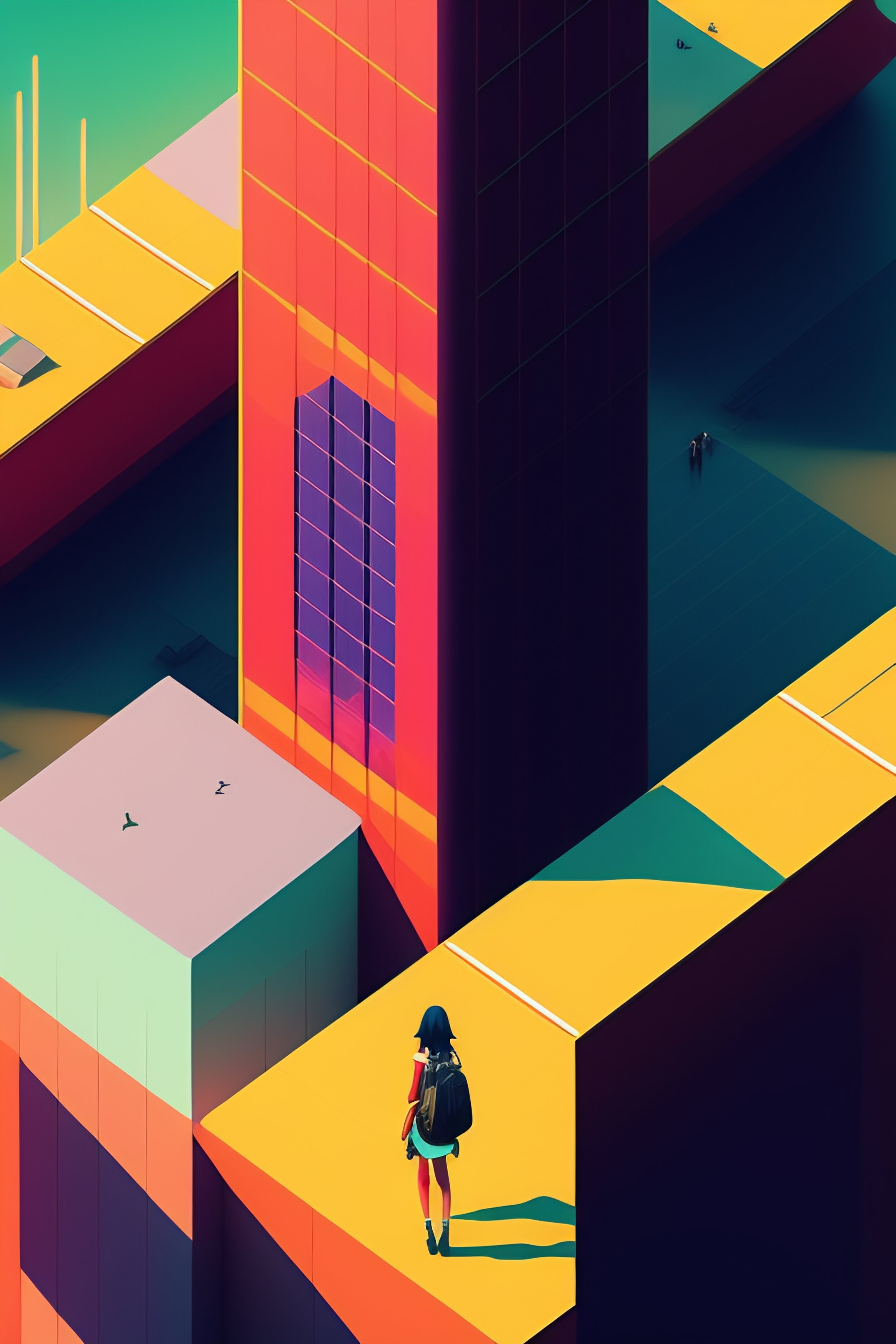 Lexica - Isometric japanese city, volumetrics, 3d render, octane render, trending on artstation ...