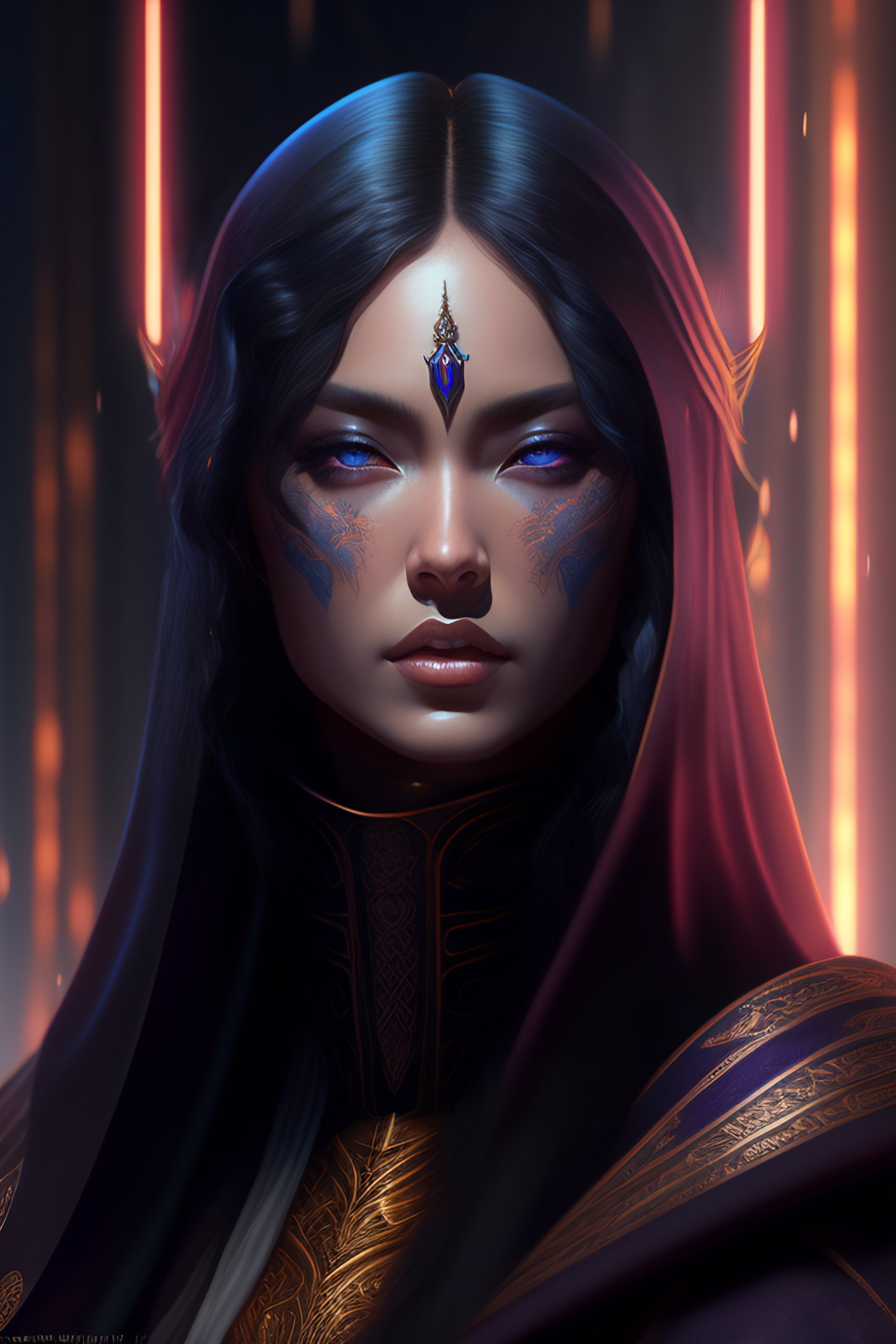 Lexica - Dark Luke Skaywalker Jedi demon concept art portrait by Casey ...