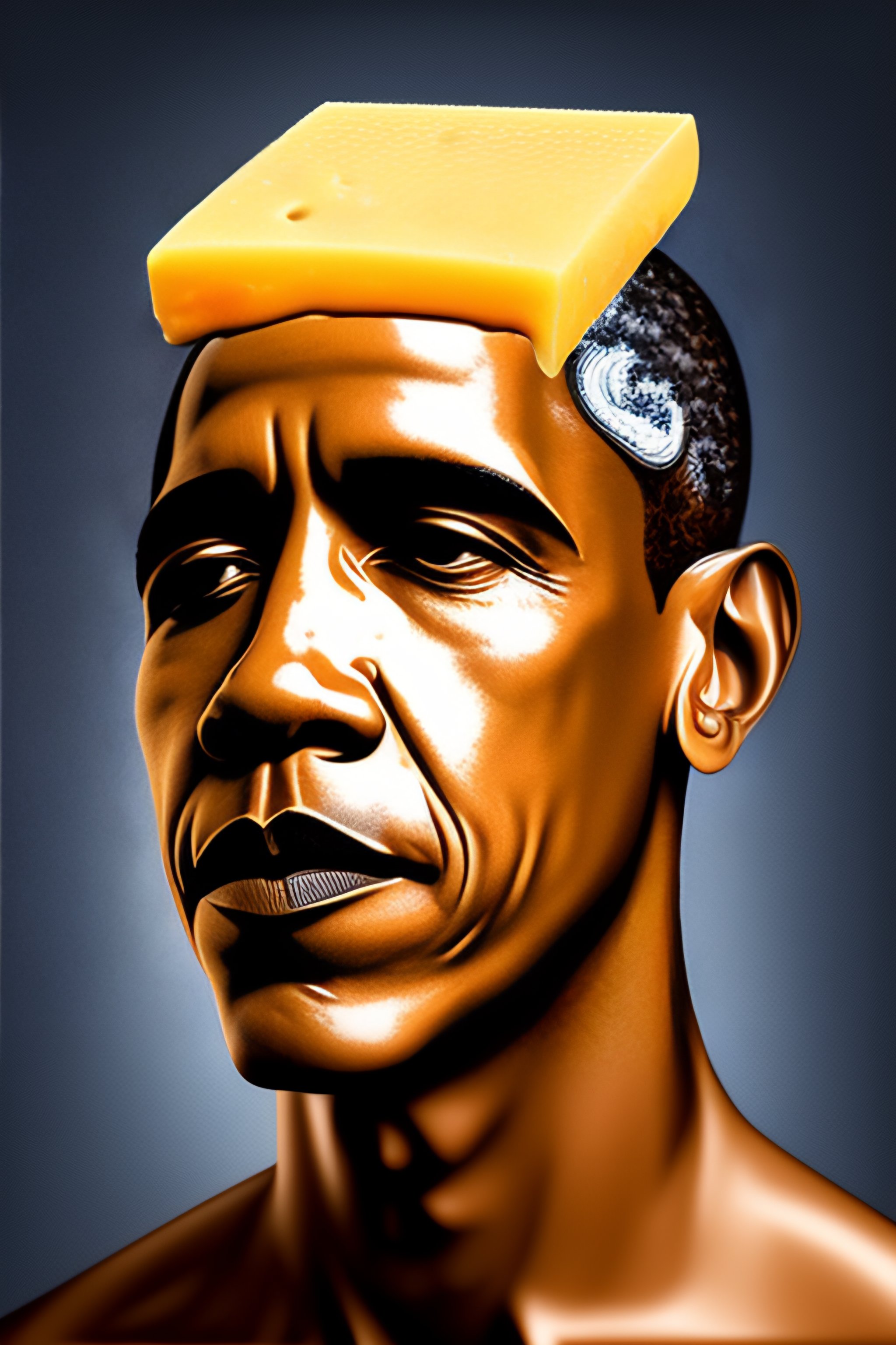 Lexica - Barack obama made out of cheese