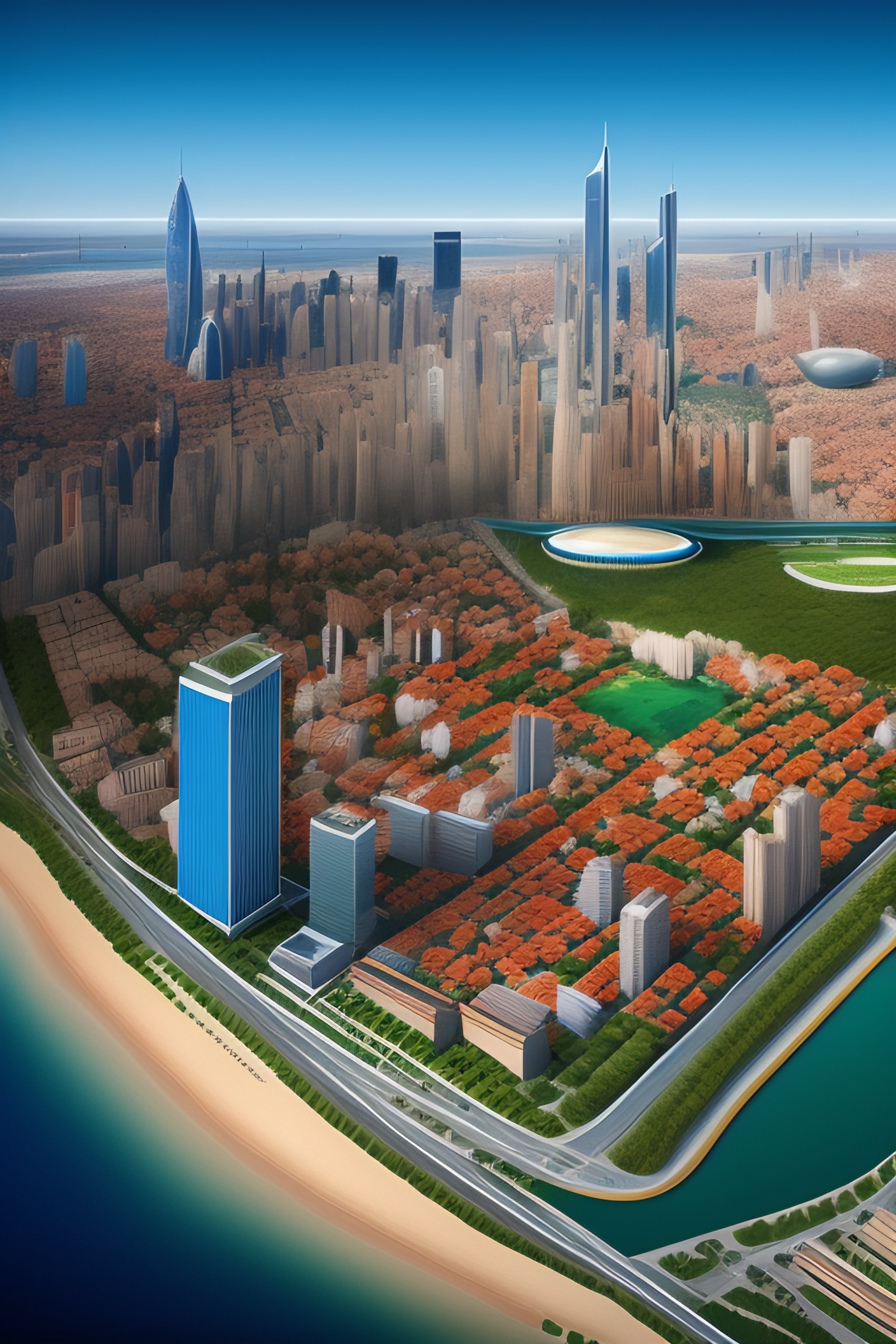 Lexica - Map of a modern european city, google maps