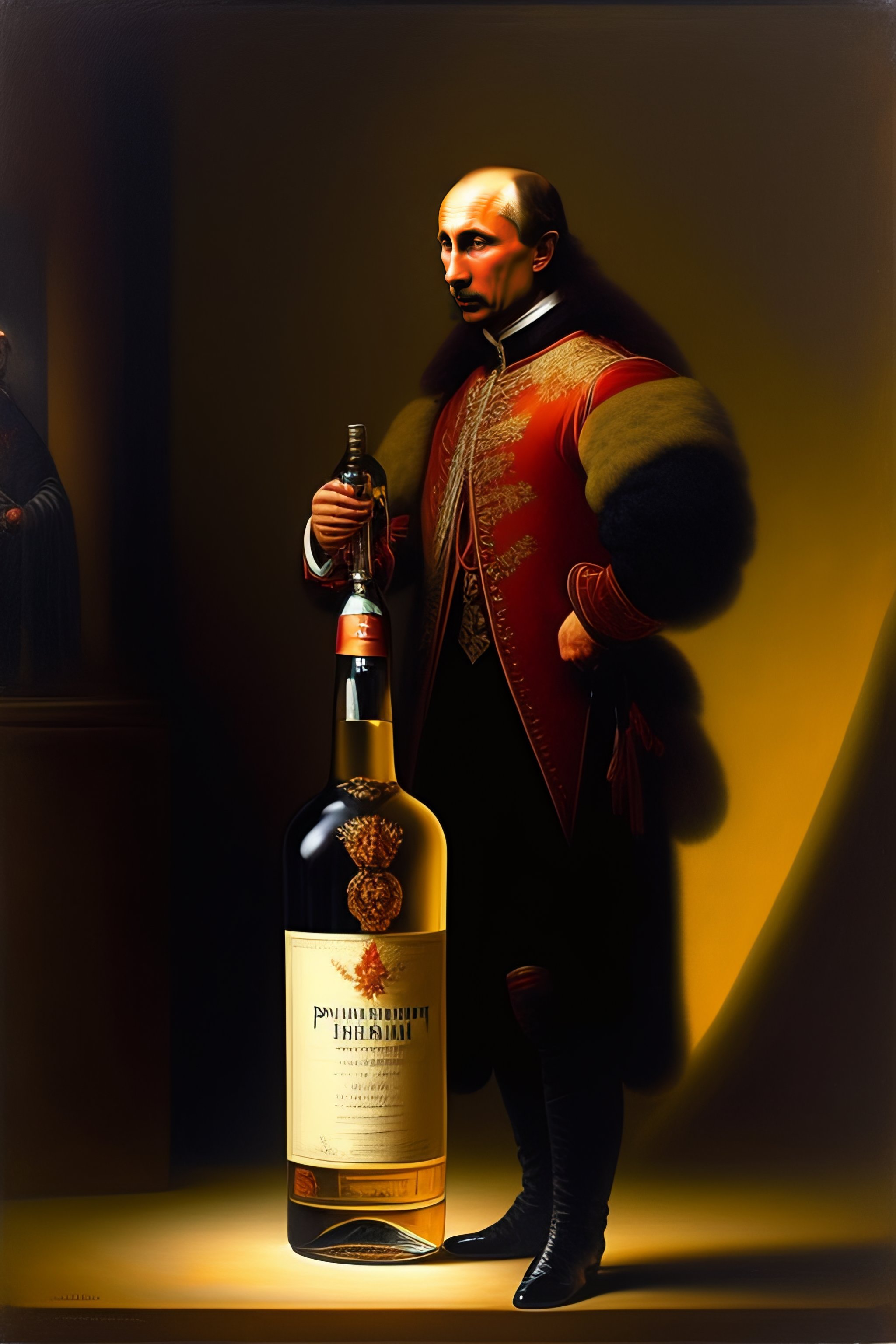 Lexica - Vladimir putin dancing with a bottle of vodka in hand, in ...