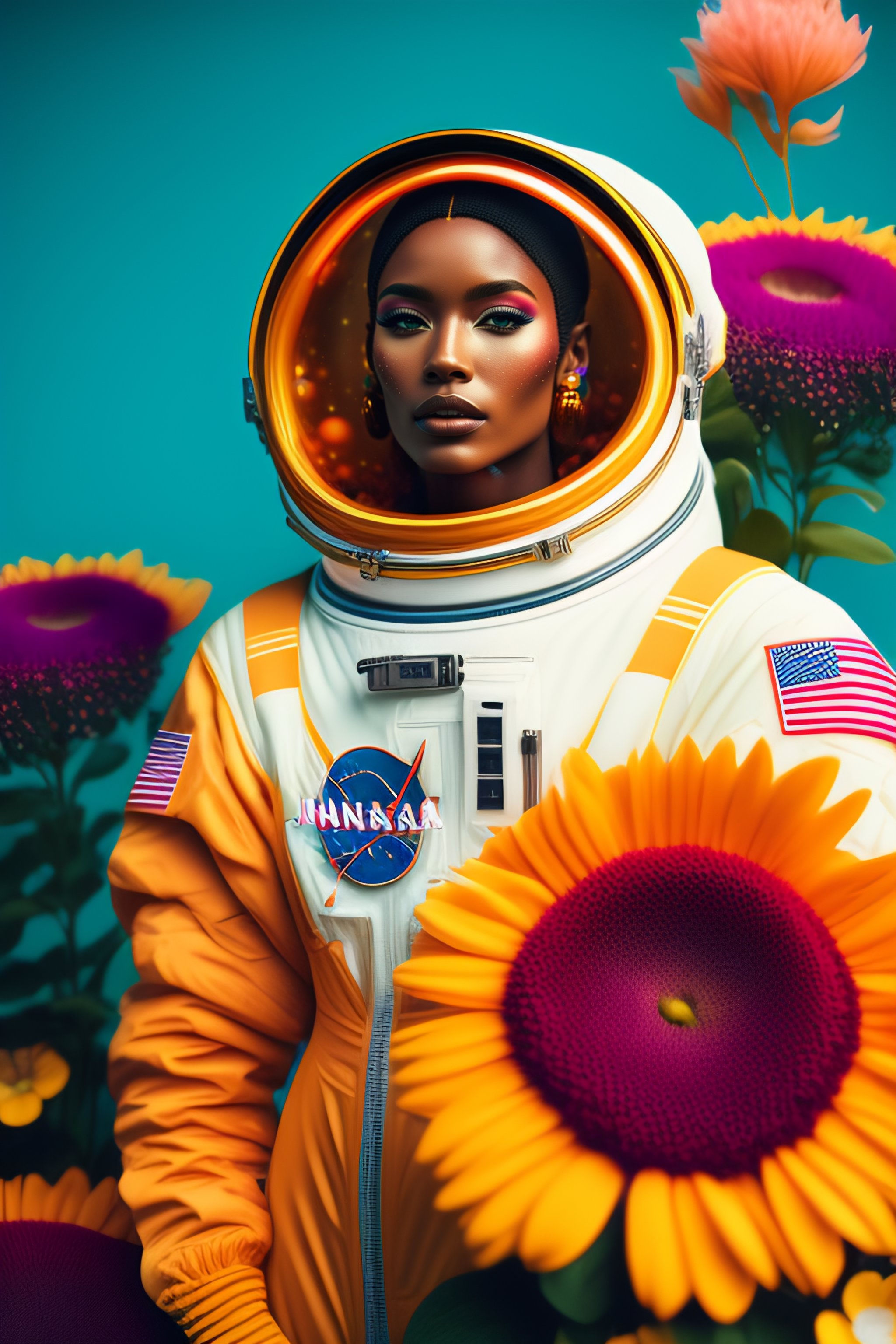 Lexica - Portra 400 high dpi film scan. NASA astronaut Fashion ...