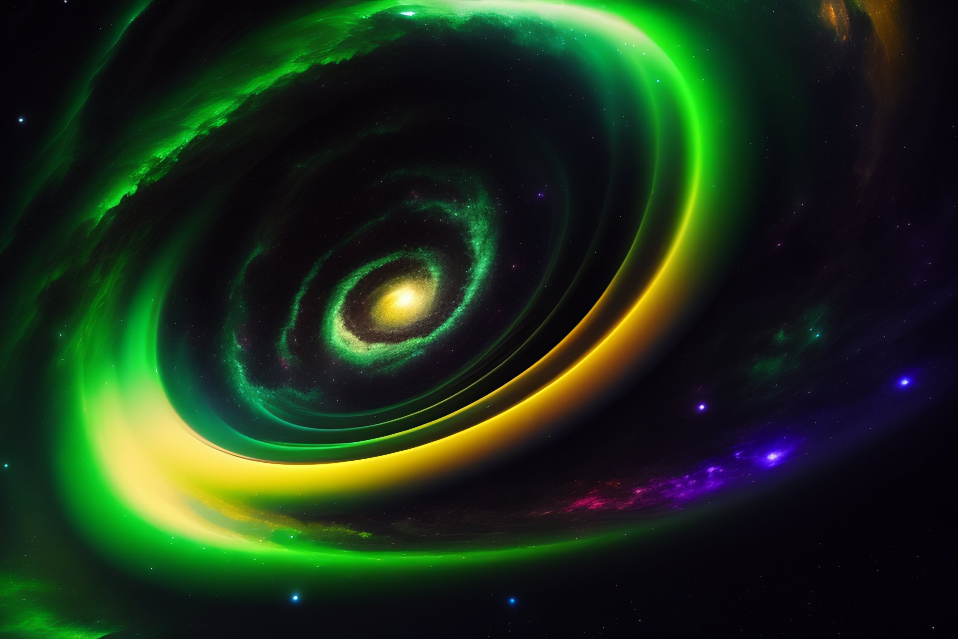 Lexica - Green and black scheme colors, black and green galaxy, space ...