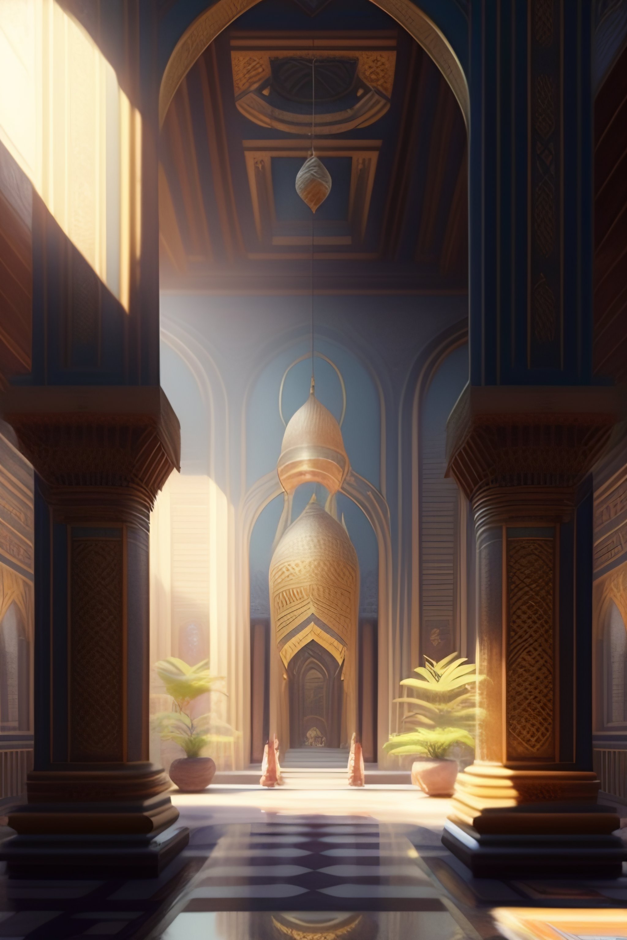 Lexica - Interior, temple, objects, columns, islam, architecture ...