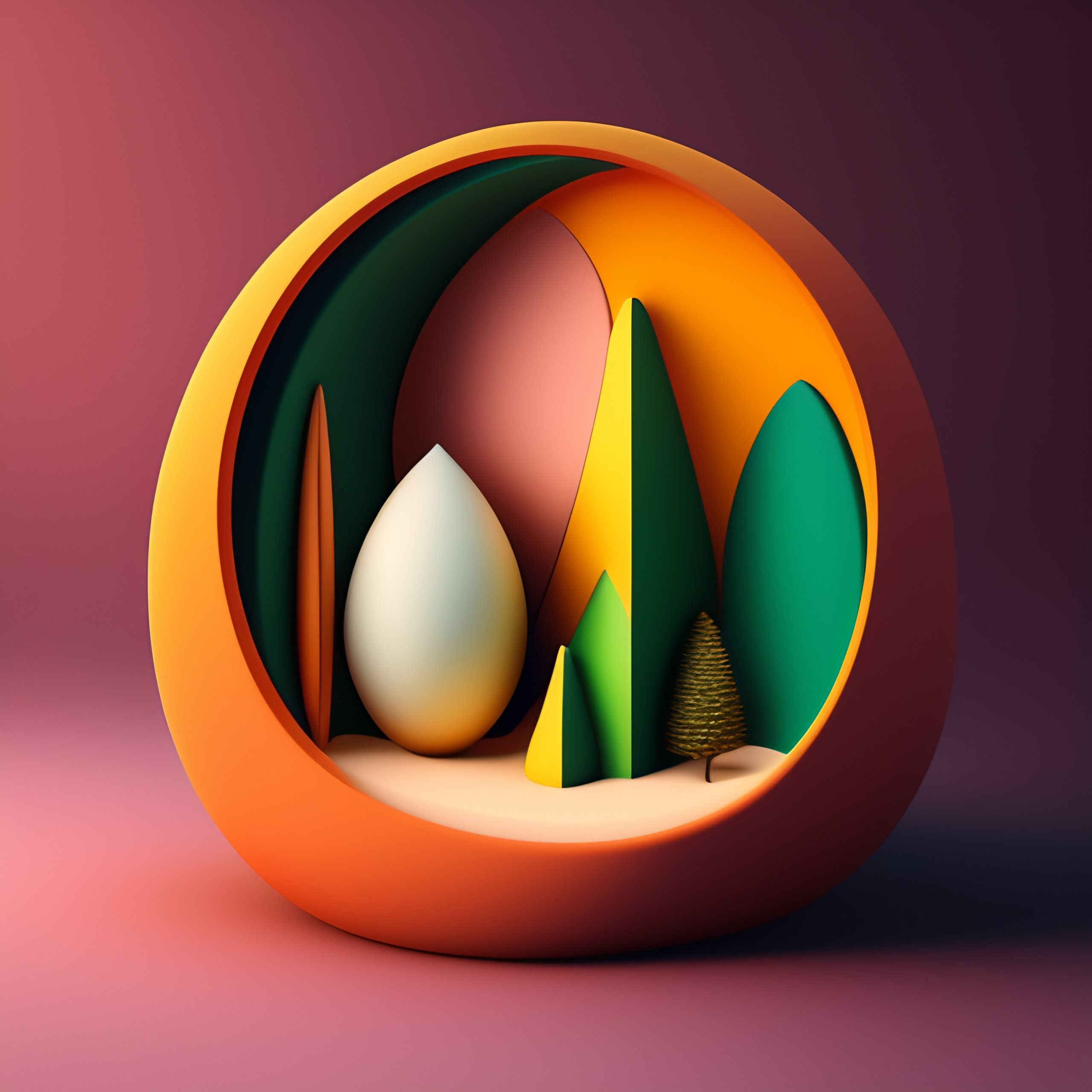 Lexica - 3d clay showcase realistic, flat design style