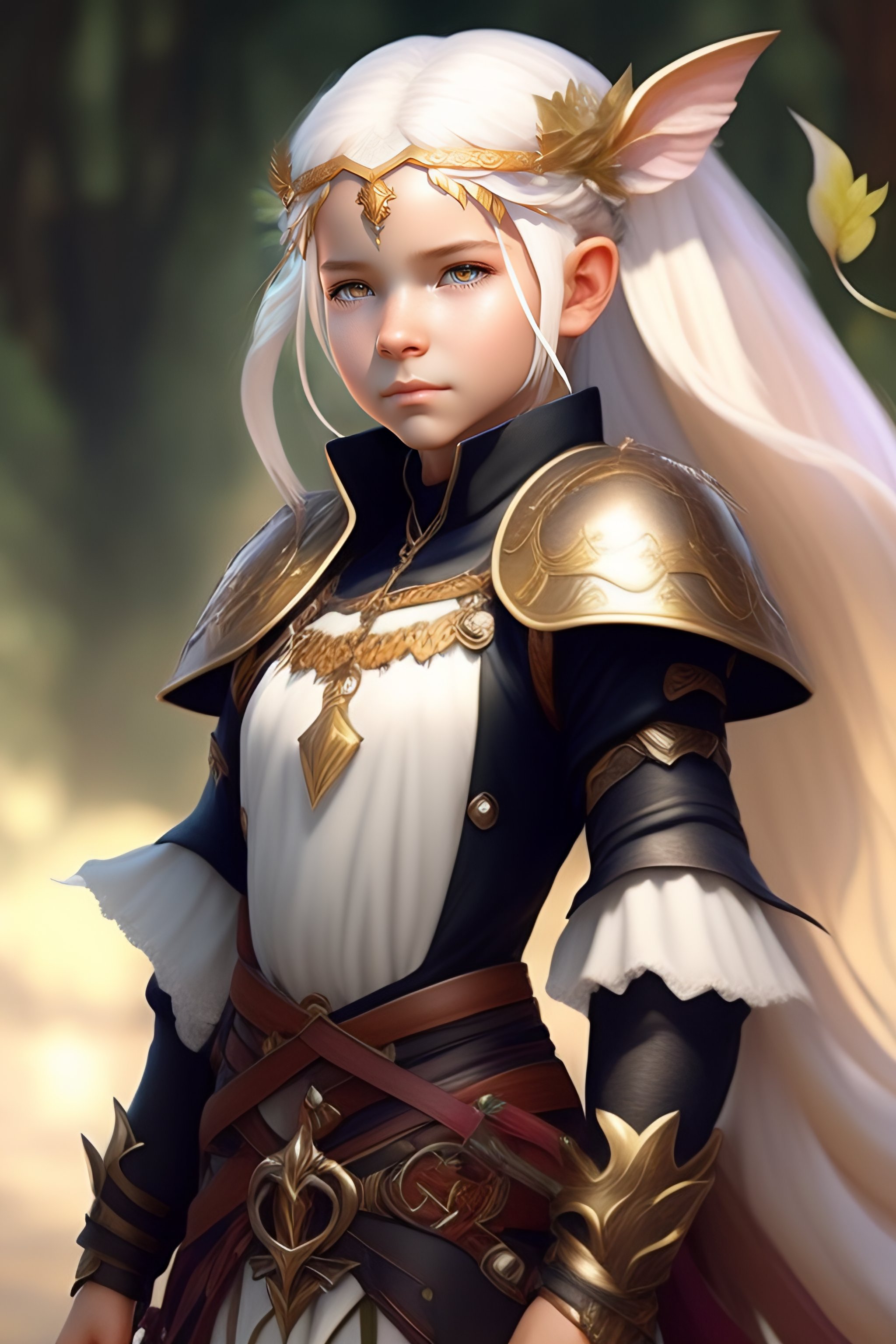 Lexica - A kid fairy with a feminine childish face. She has beautiful ...