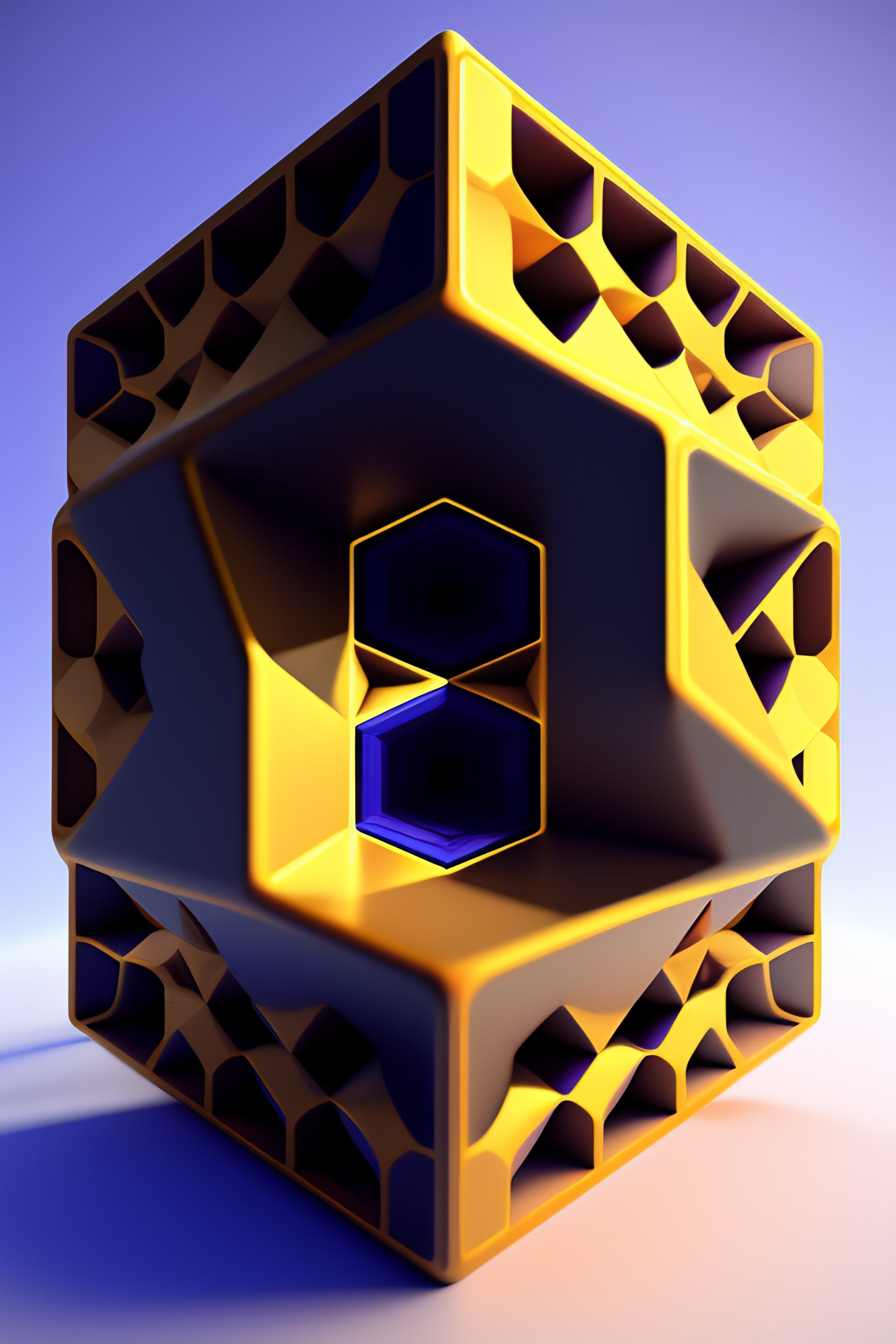 Lexica - A hexagonal fractal library, like a 3d render in each locker ...