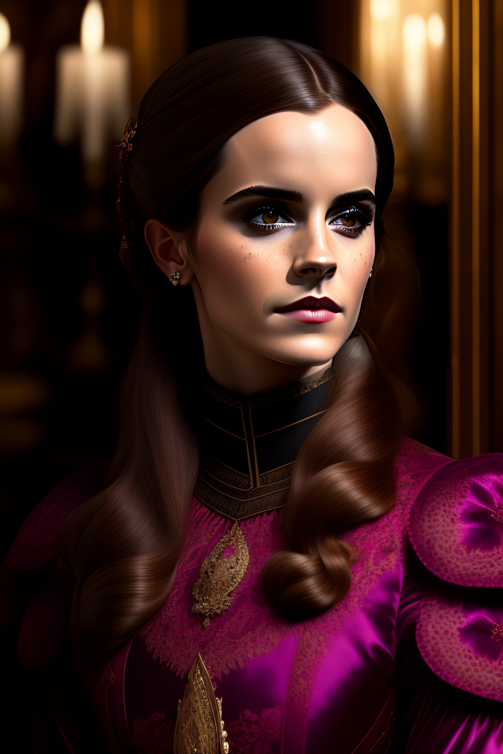 Lexica - An incredibly beautiful gothic Emma Watson in the palace ...