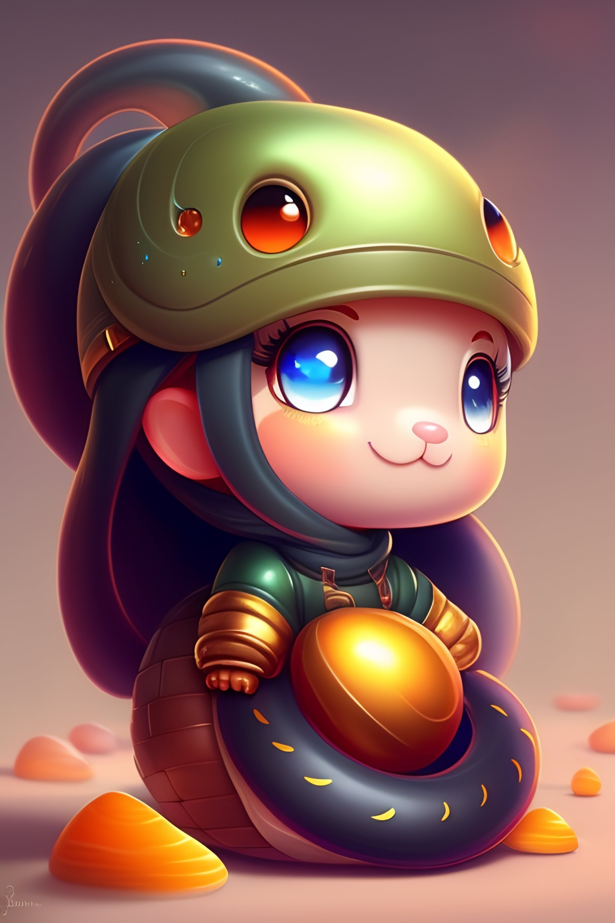 Lexica - Cute and adorable cartoon, it snake, baby, fantasy, dreamlike ...