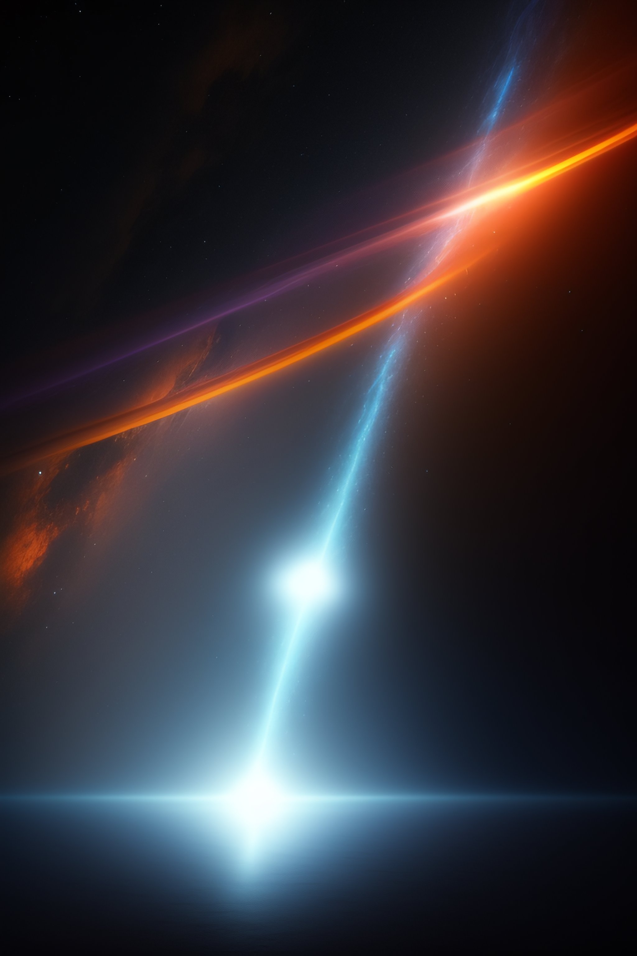 Lexica - An ethereal contained lens flare, black background, vfx ...
