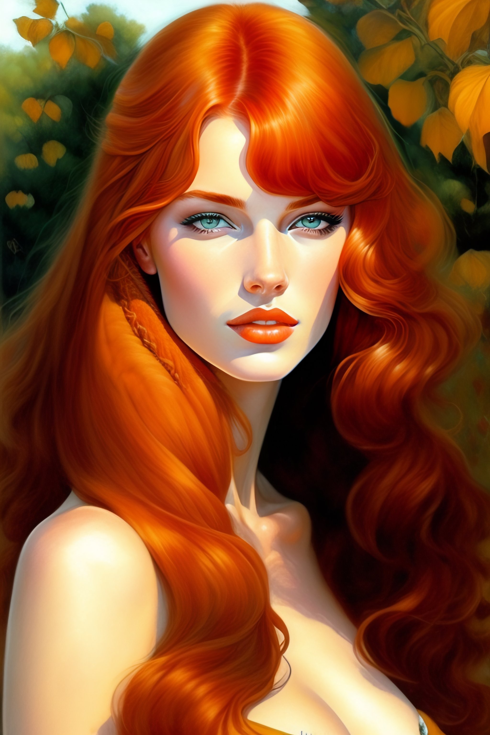 Lexica Beautyfull Redhead Girl By Milo Manara Art