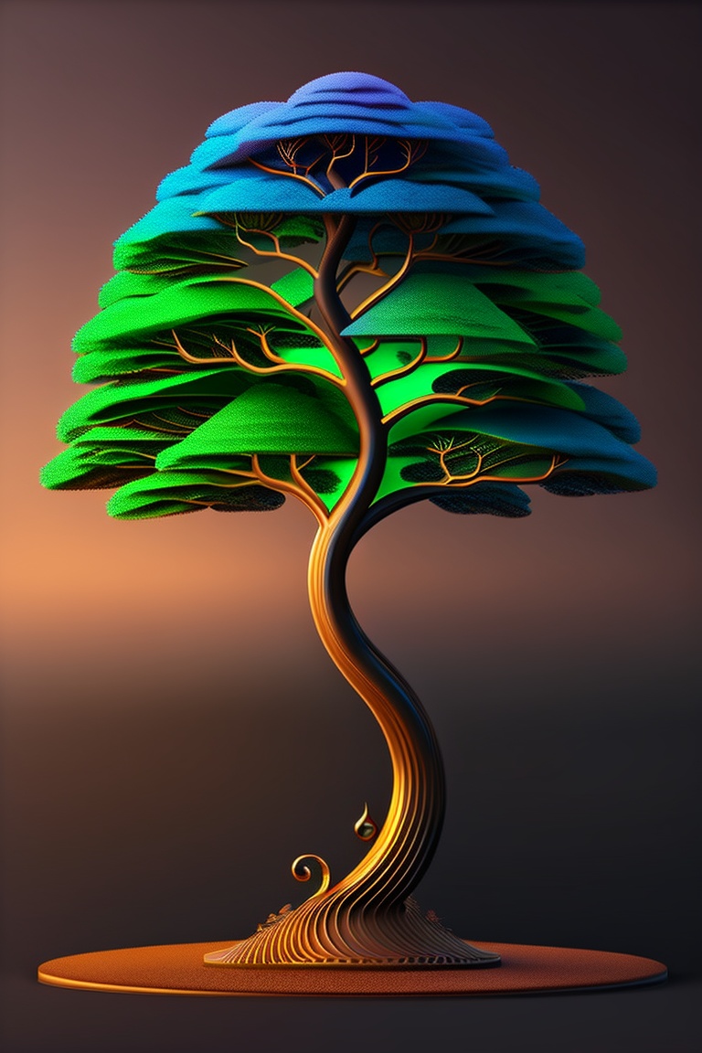 Lexica - Tree, sticker, 8k