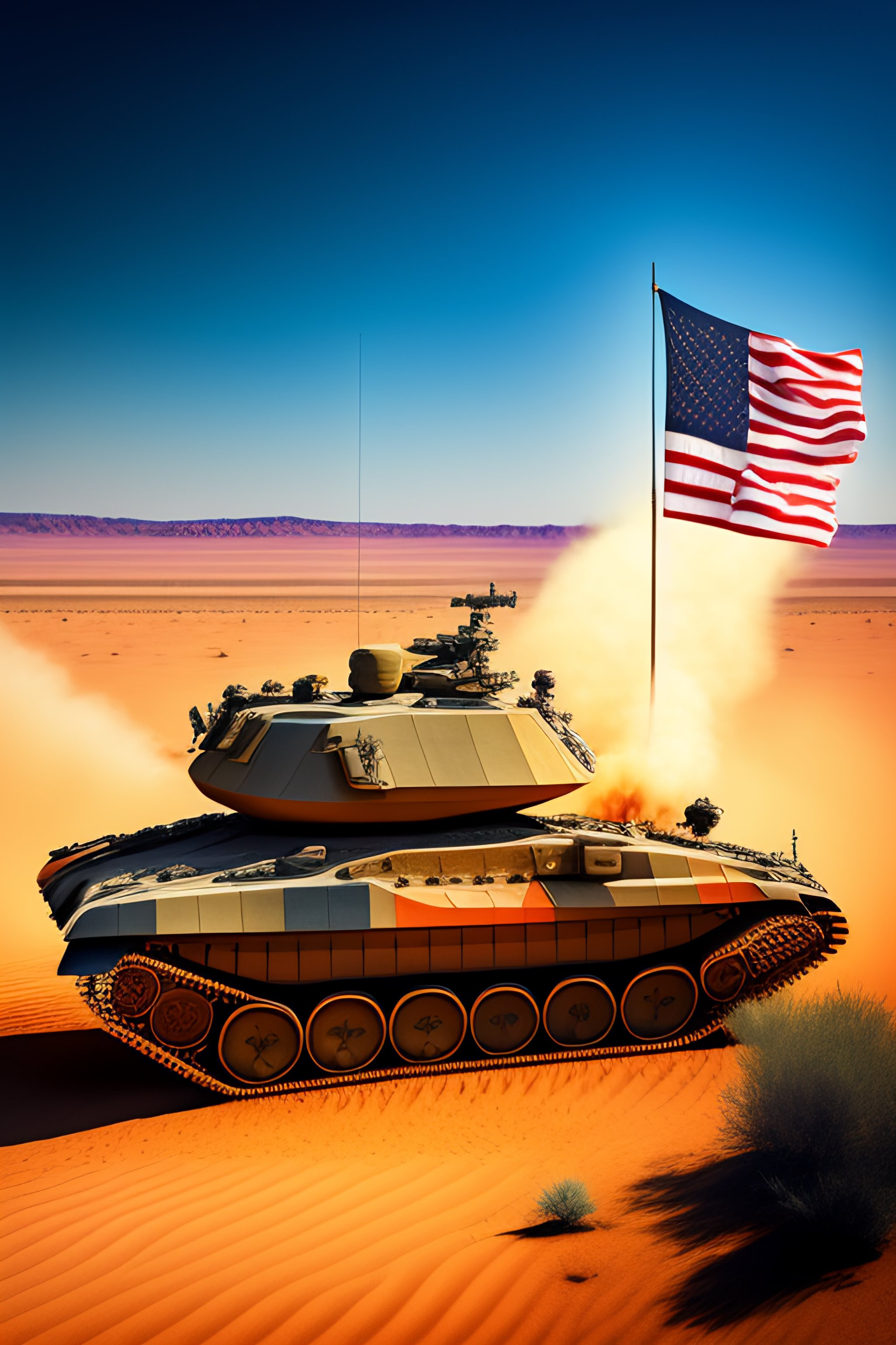 Lexica - Tank stars duster usa flag