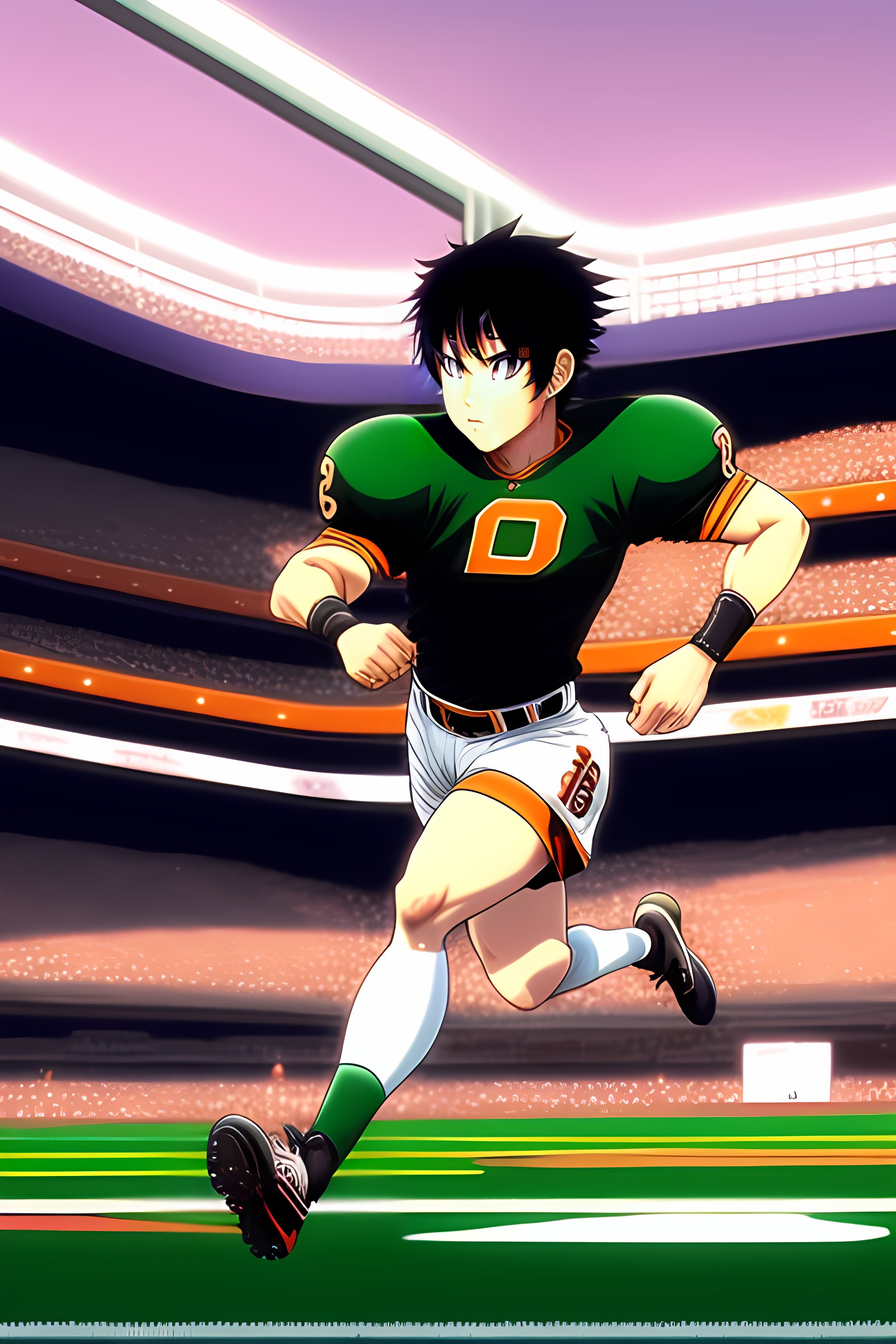 Lexica - Sports manga style. A high-energy stadium with a packed crowd ...