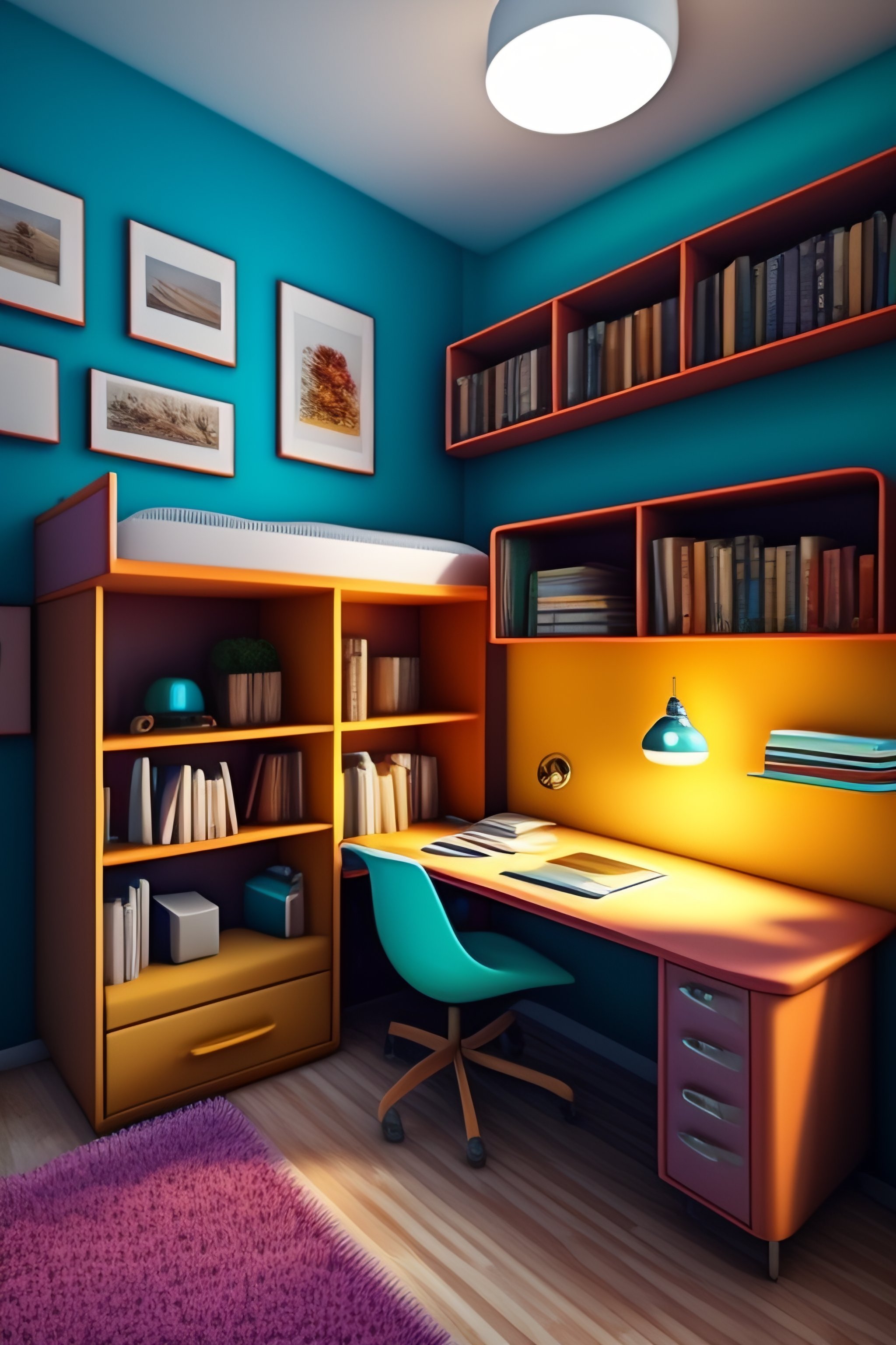 Lexica - Student organizes her room to feel productive