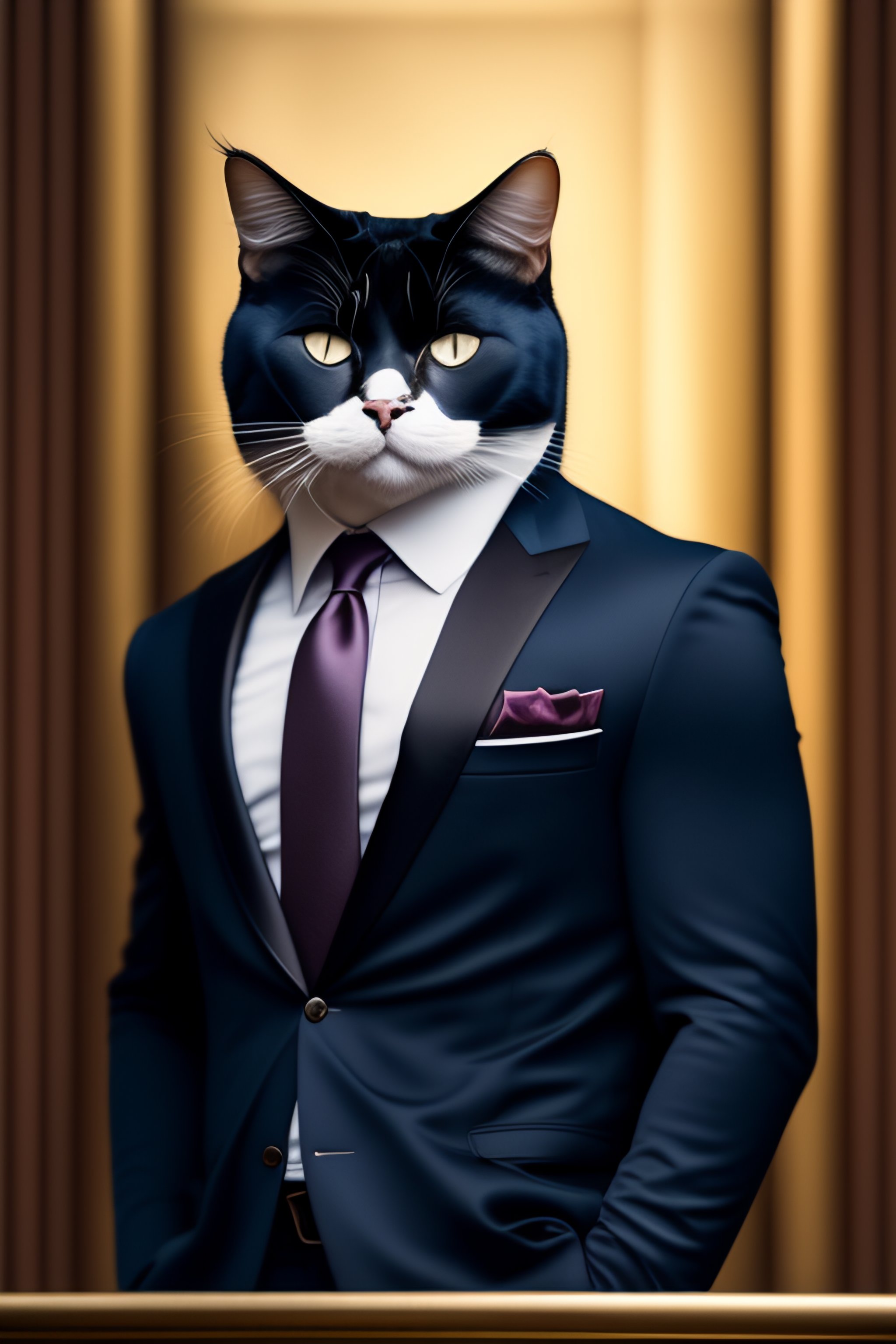 Lexica - Cat in a suit