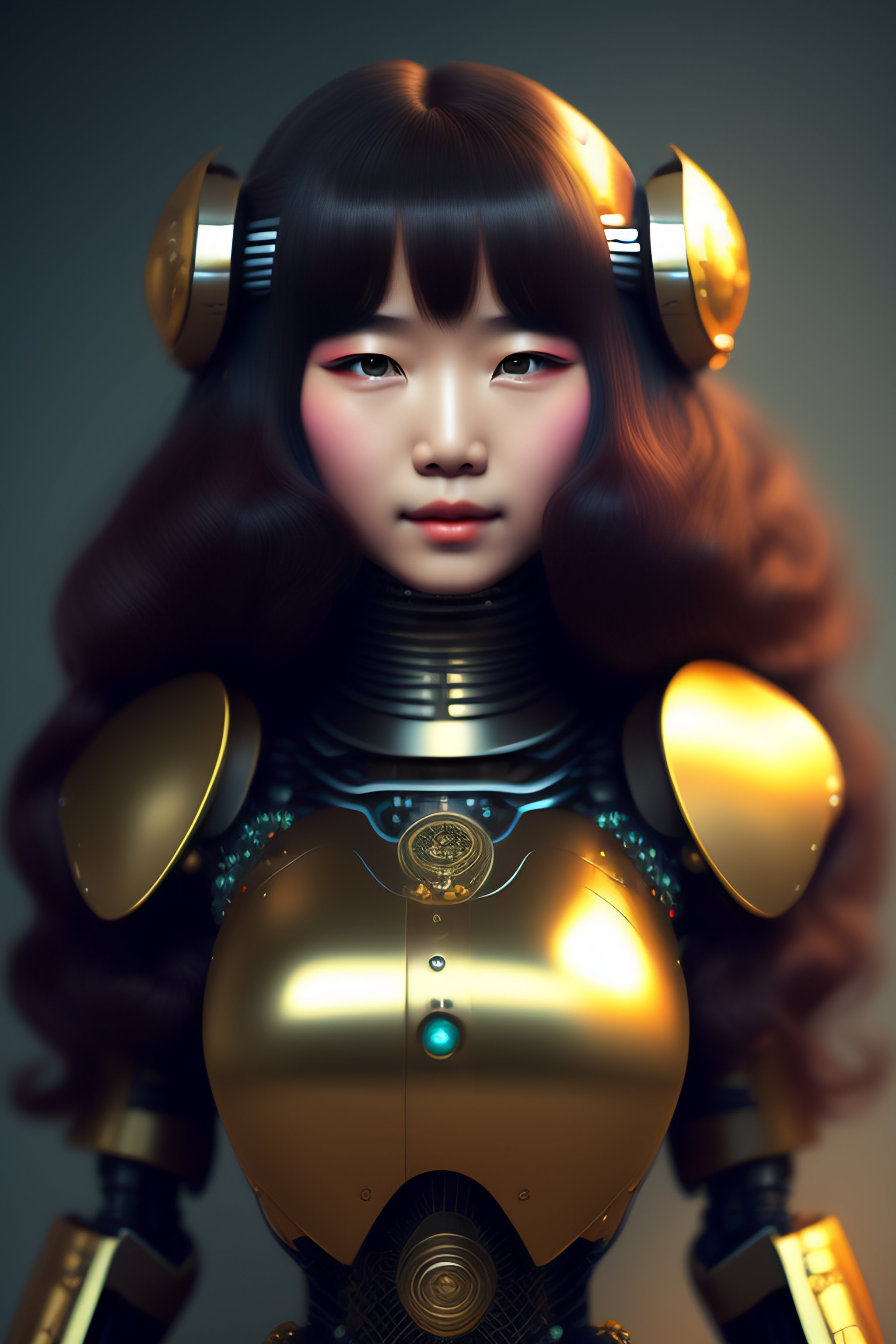 Lexica - Robot girl long hair
