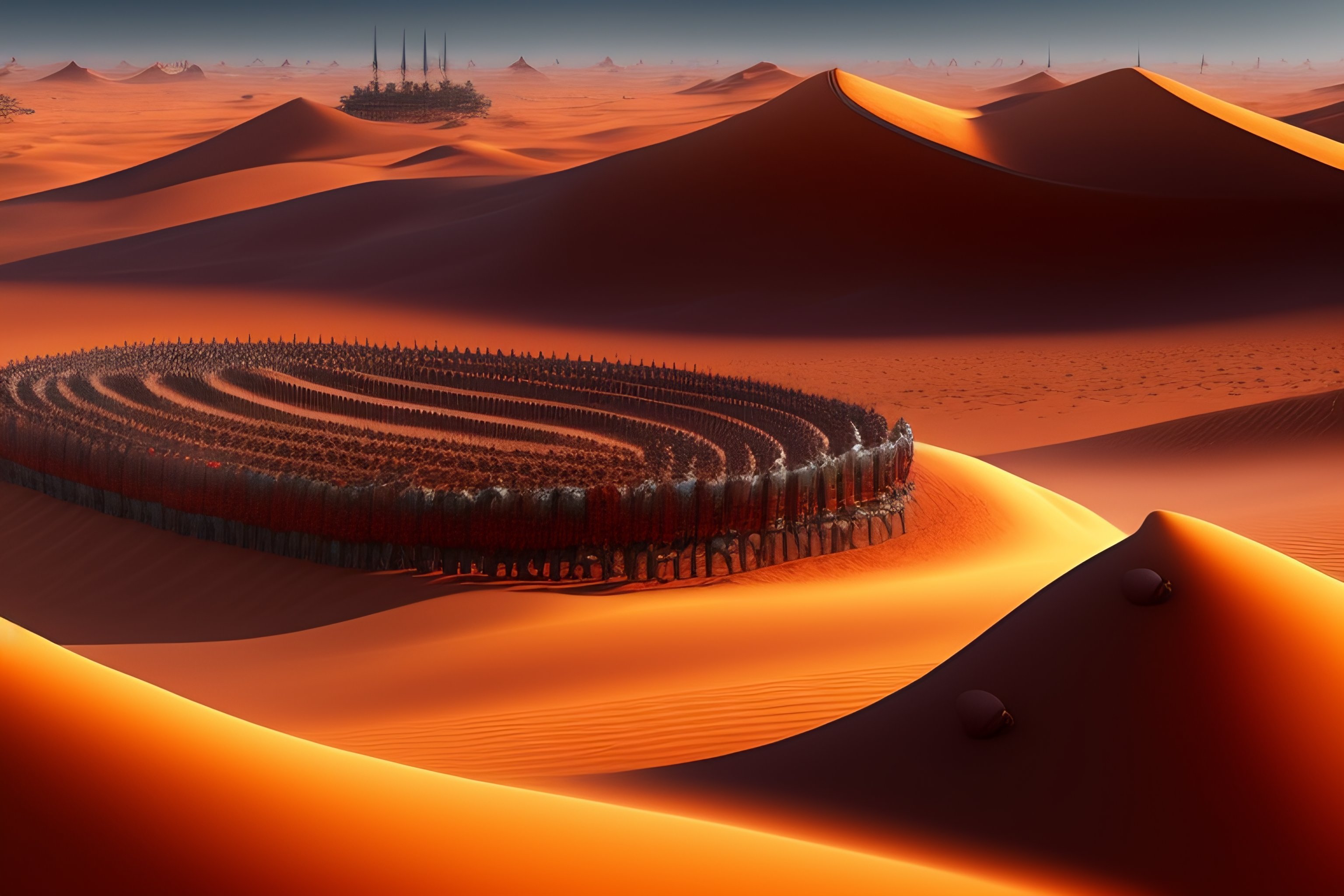 Lexica - The harkonnen army in desert of arrakis, hyper detailed, 8K ...