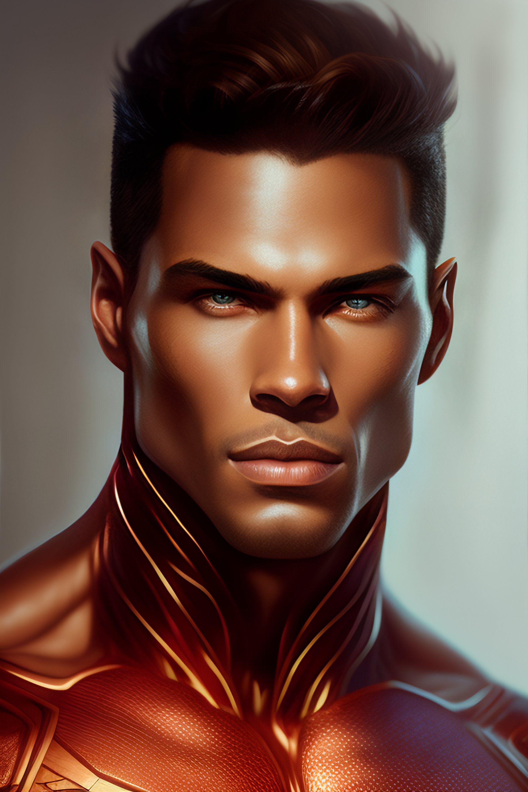 Lexica - Full length body portrait of skinny muscular marvel superhero ...