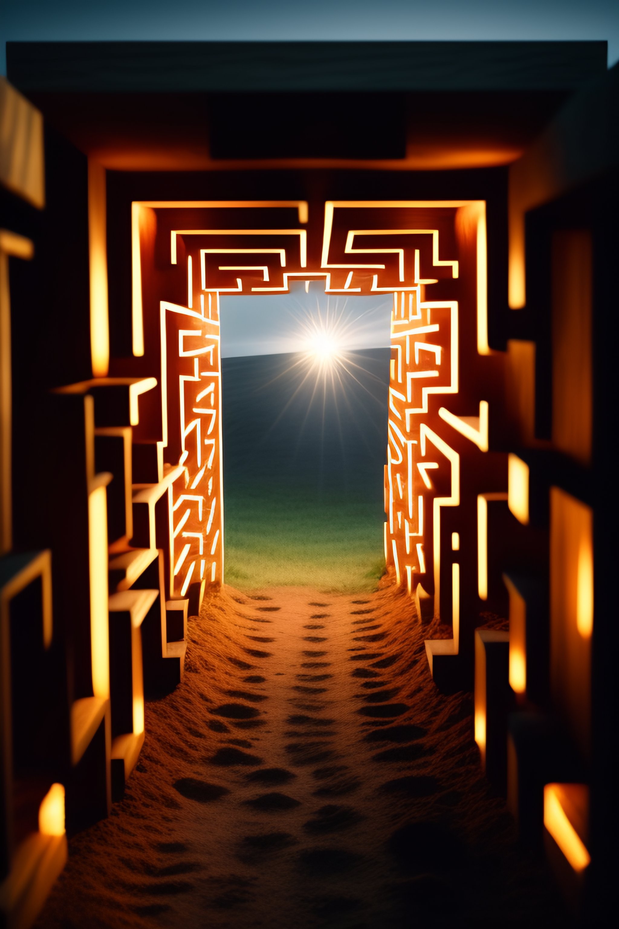 Lexica - Lighting shooting through a maze, taking the shortest route ...