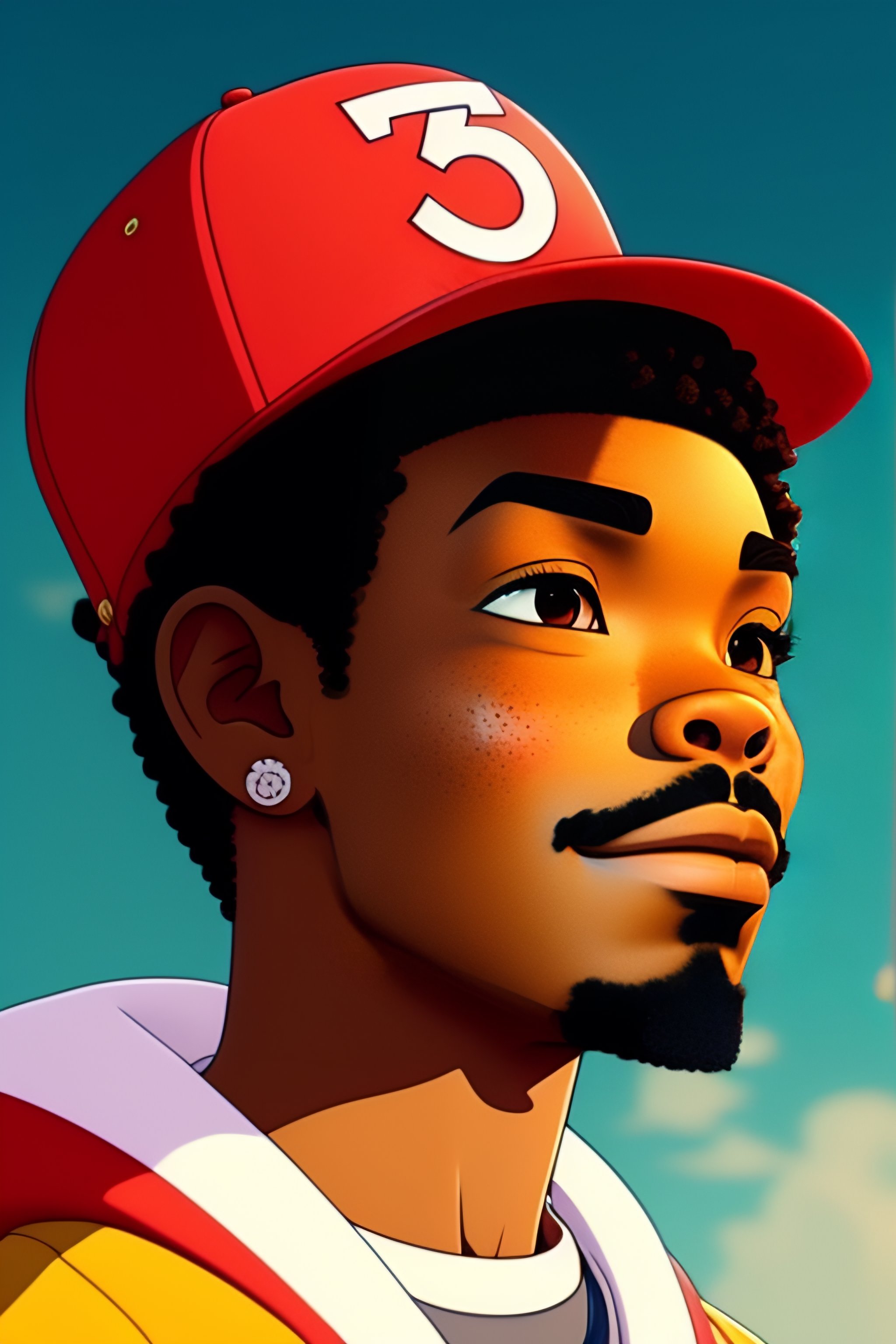 Lexica - A tv still of chance the rapper starring in a ghibli animated ...