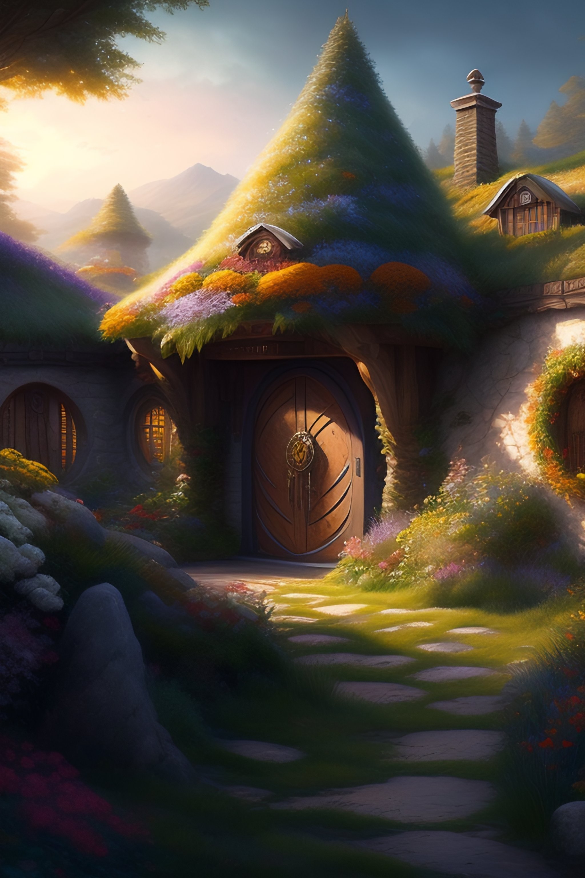 Lexica - Winged female elves in the shire scenery landscape, lord of ...