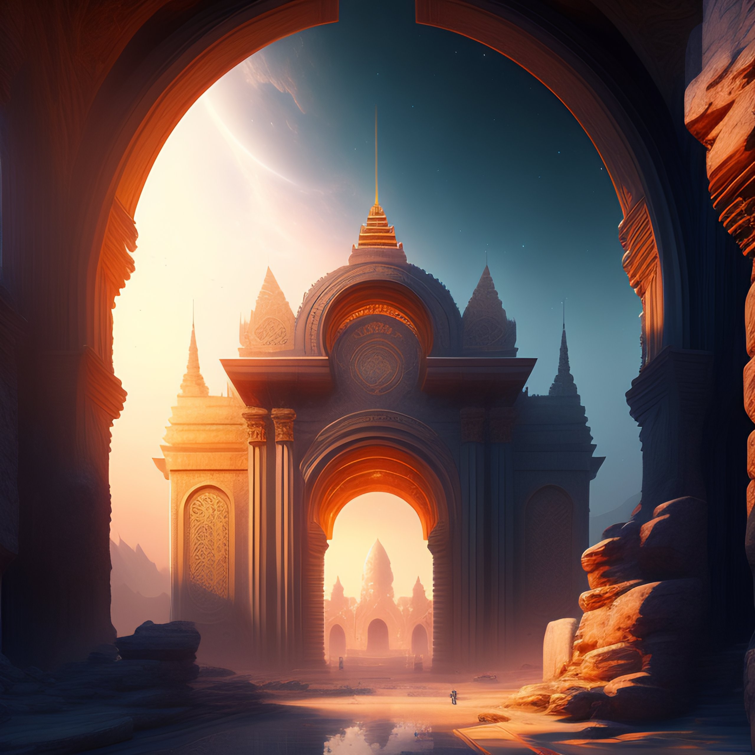 Lexica - High tech ntergalactic star gate that was discovered in ruins ...