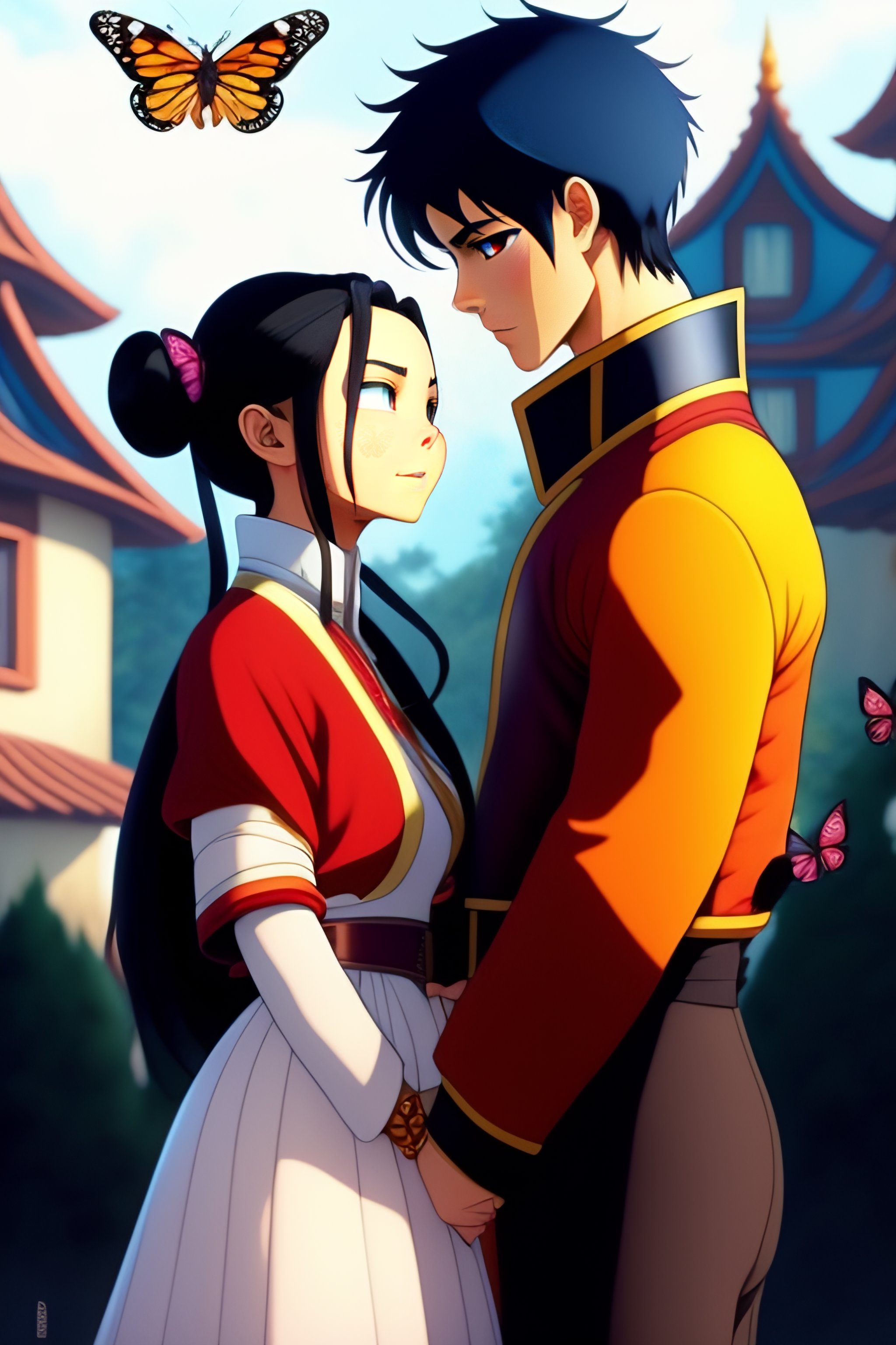 Lexica - ((avatar the last airbender zuko holding hands with katara ...