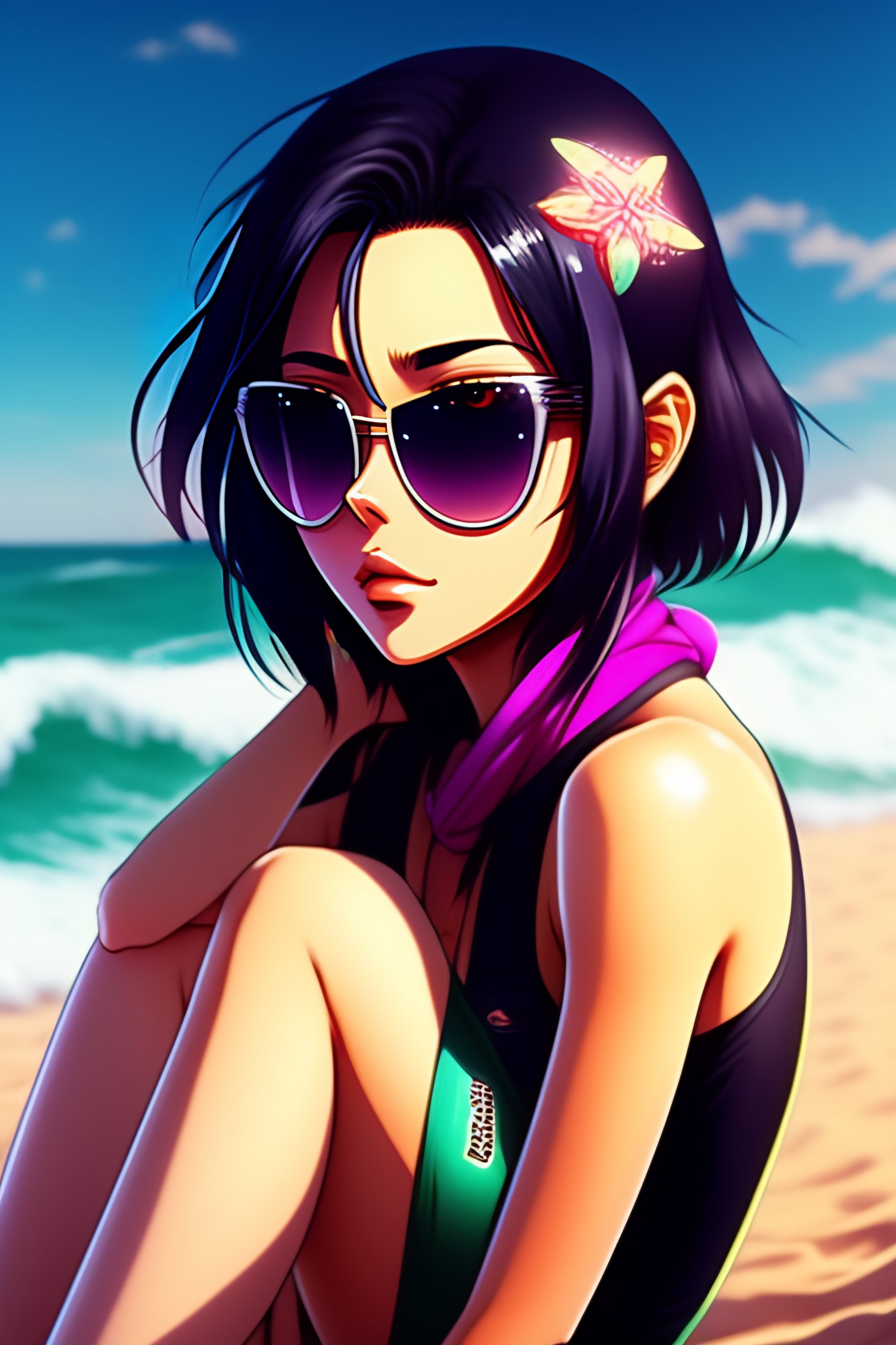Lexica - 90s anime vintage cute 28 year old fit shy mikasa Ackerman ...