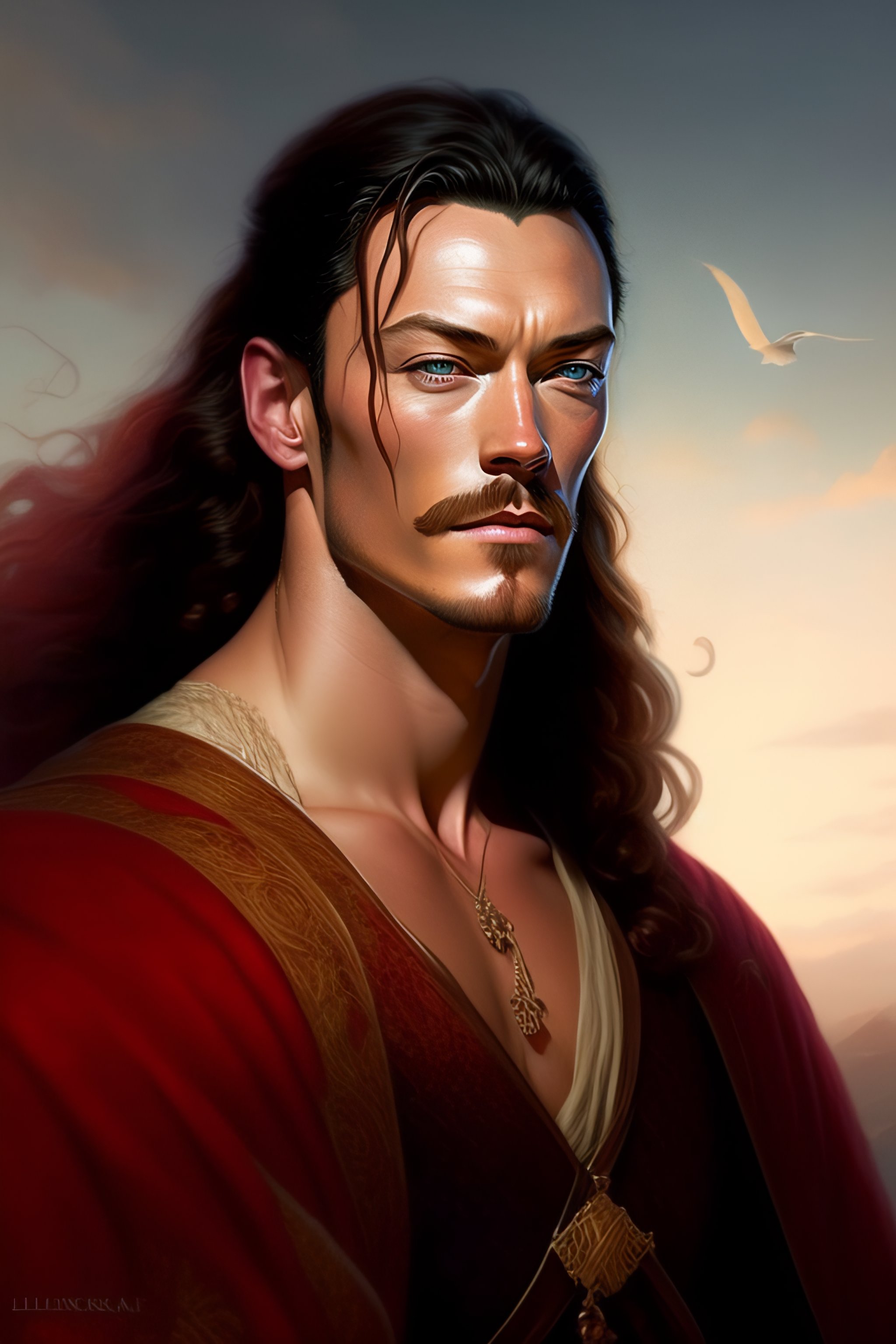 Lexica - Luke evans in medieval style! Pretty face!! concept art, Art ...