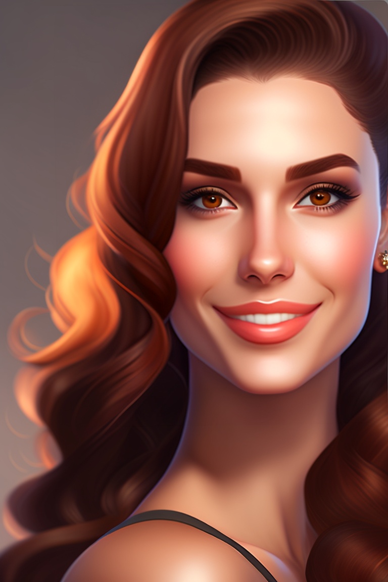 Lexica - Brunette woman, model, avatar for youtube, highly detailed ...