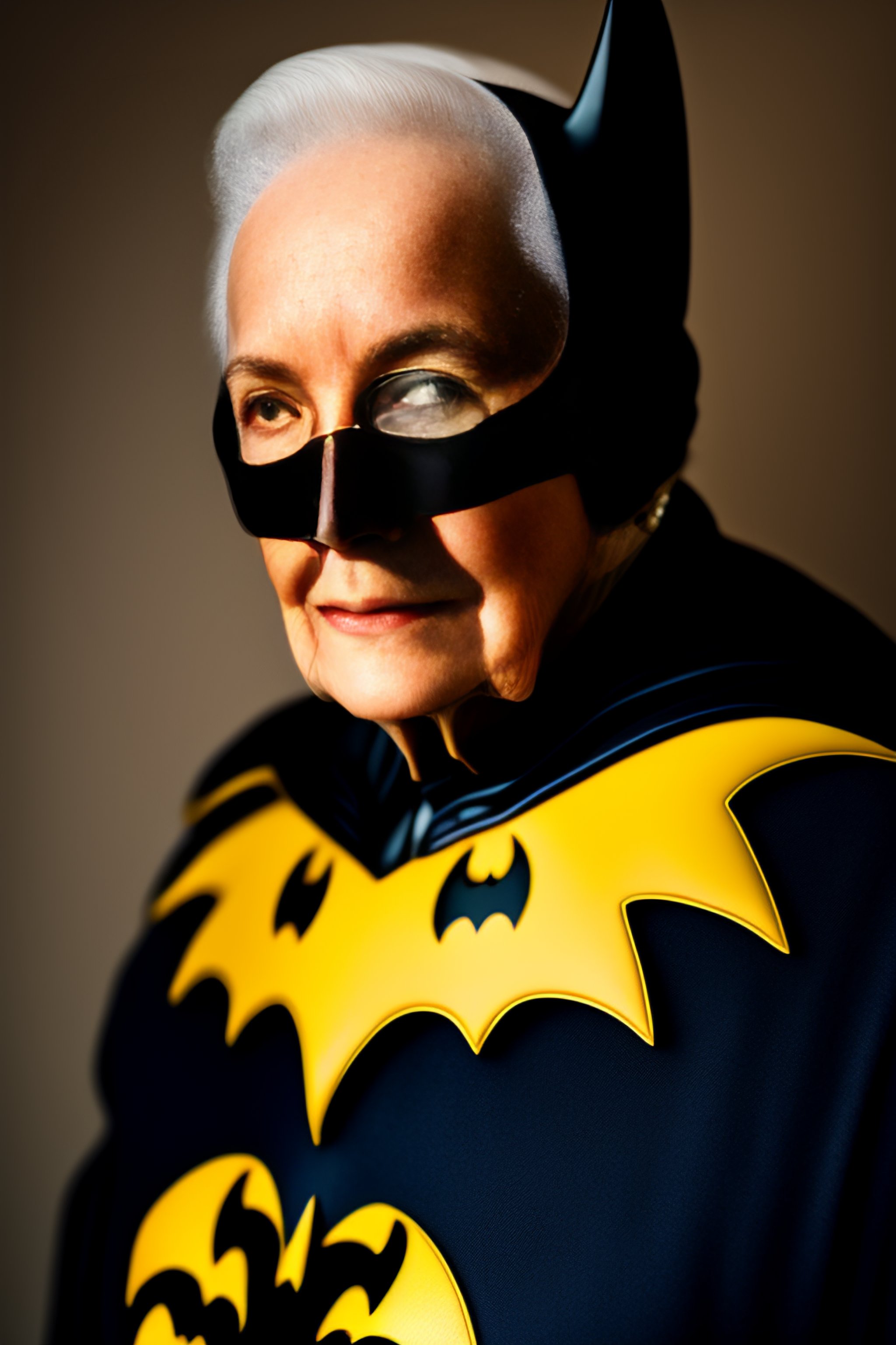 Lexica - Portrait from the waist up of an elderly grandmother dressed ...