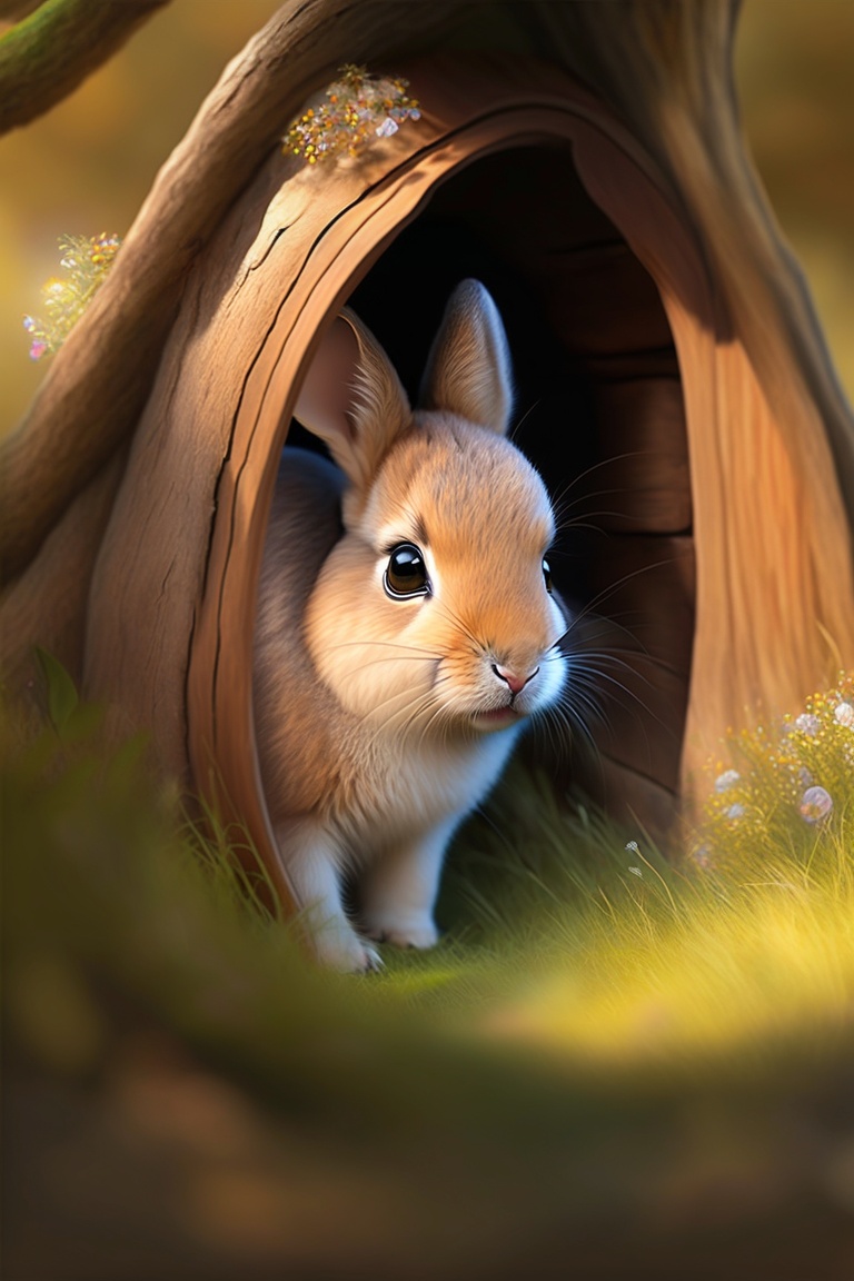 Lexica - In a cozy burrow nestled beneath a tall oak tree, lived a ...