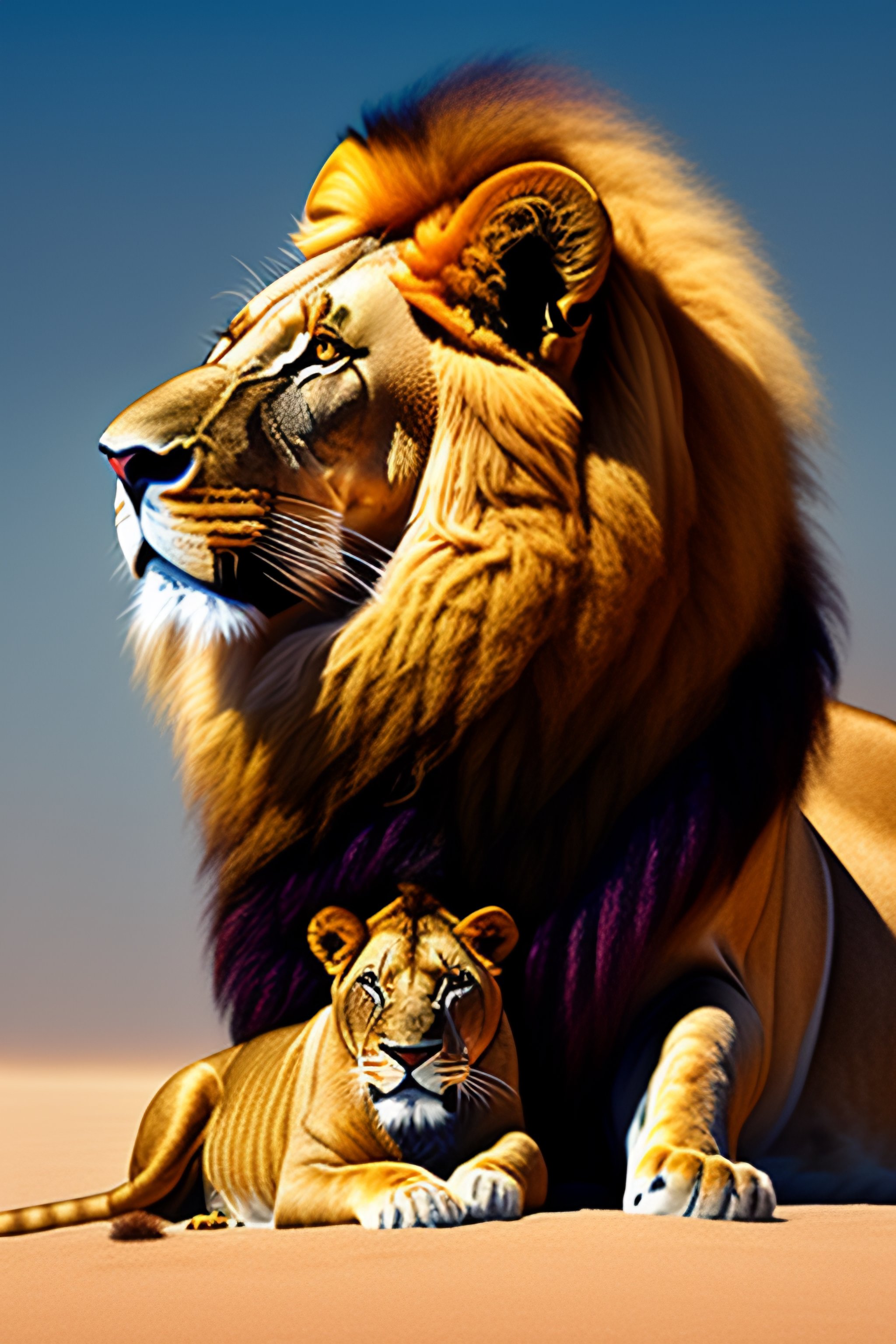 Lexica - Pharaon and lion