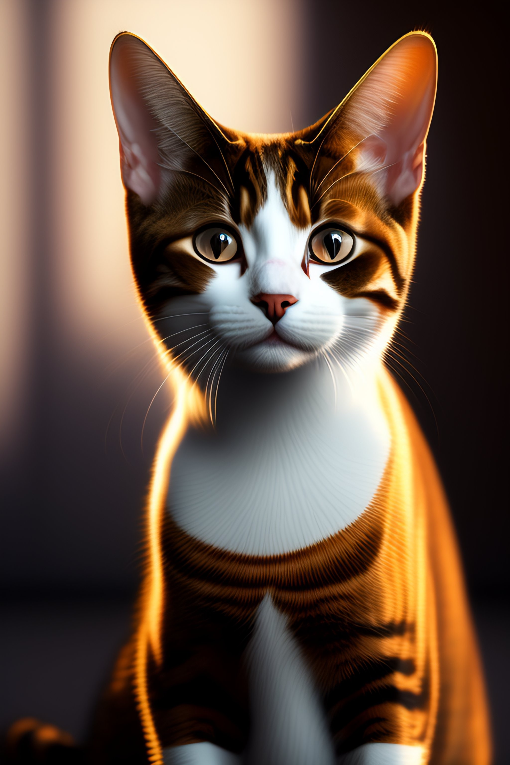 Lexica - Portrait of a cute cat by elke vogelsang!!!, 8 k ultra ...
