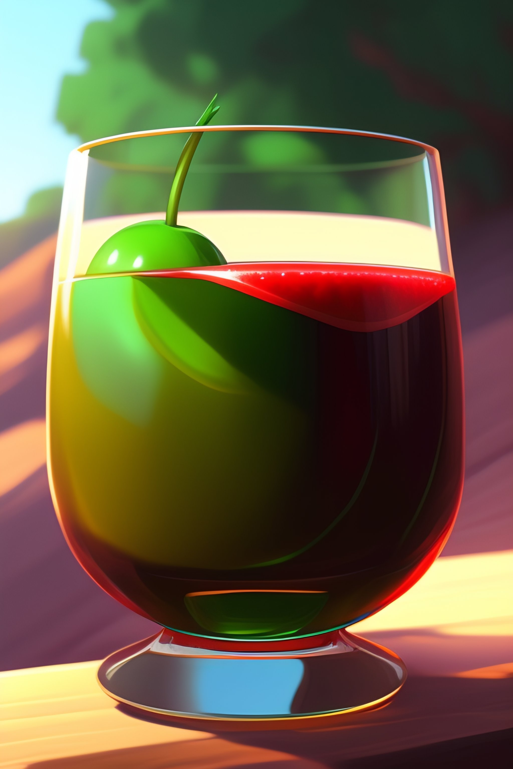 Lexica - Glasses of green and red juices art heartstone Video game icon ...