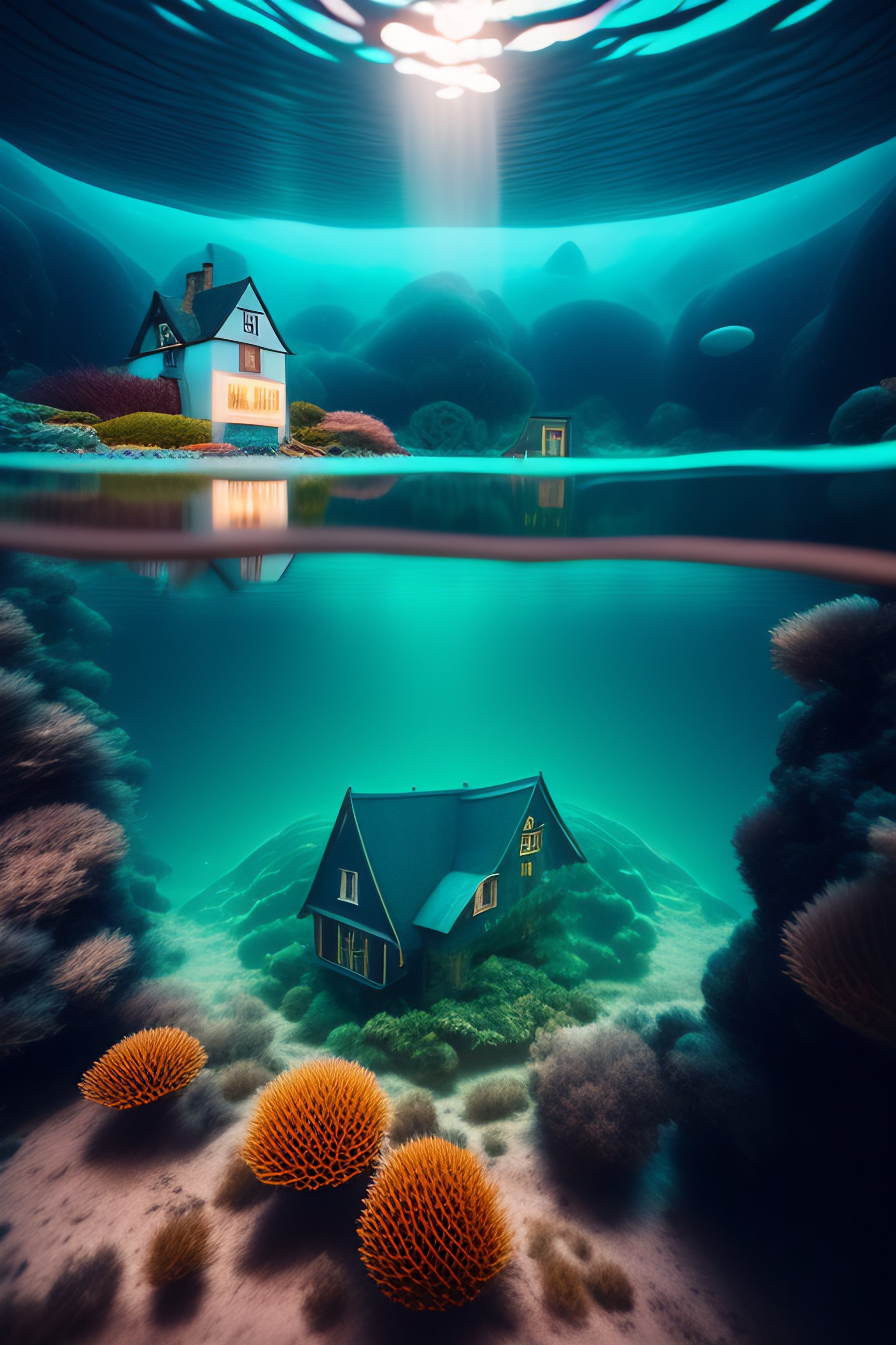 Lexica - Submerged village ten feet under the water , story telling ...