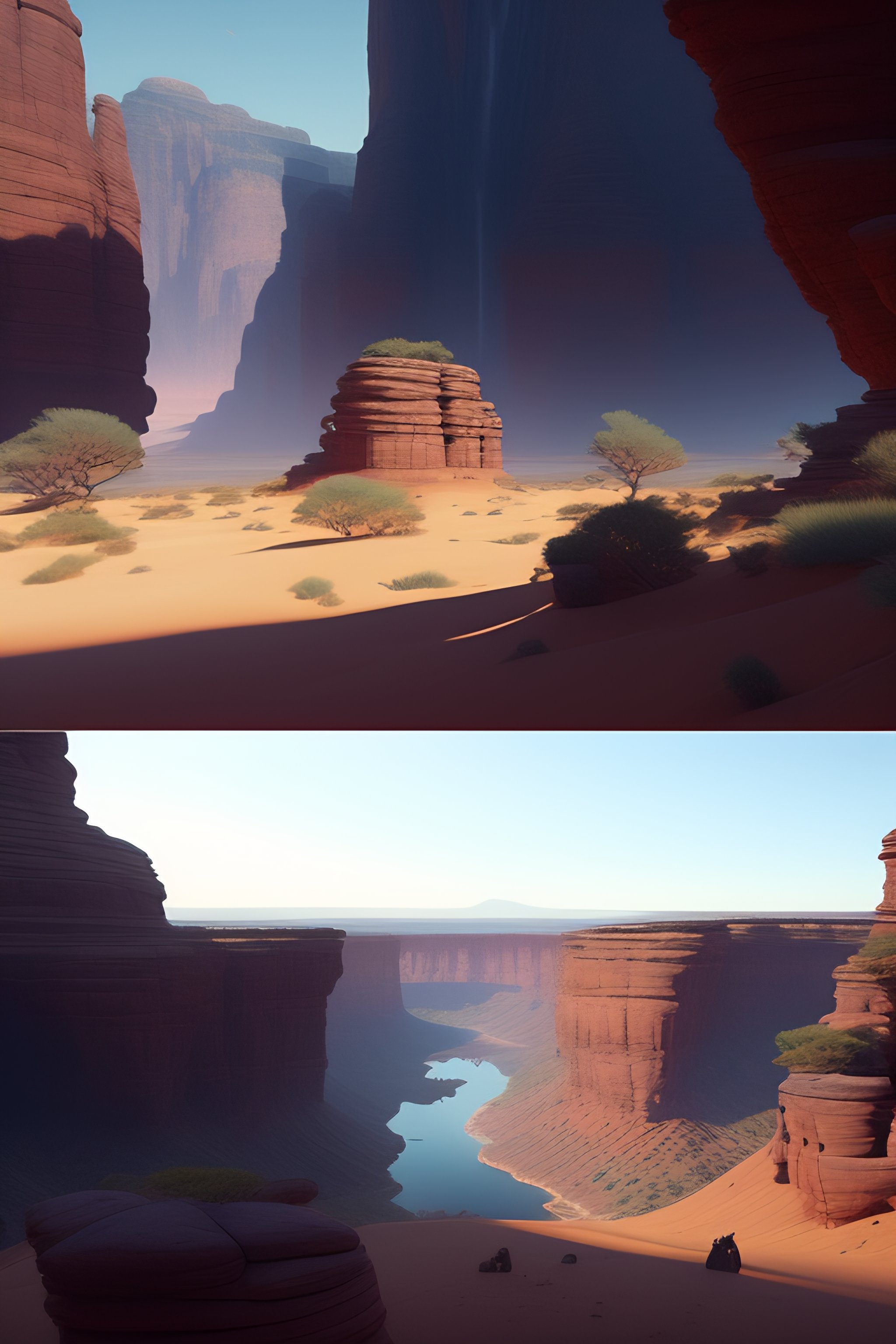 Lexica - Highly detailed vfx landscape of westworld, stephen bliss ...