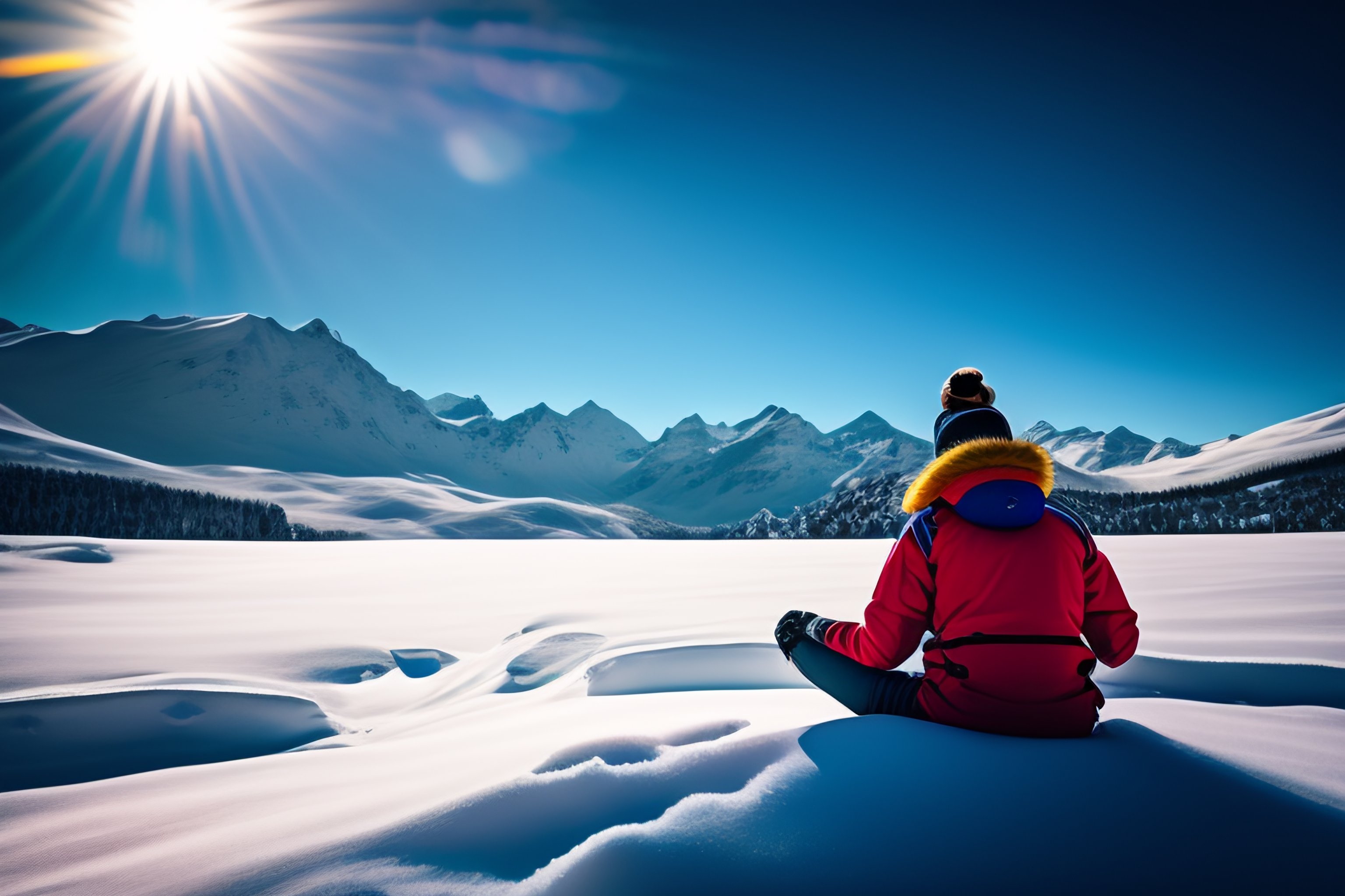 Lexica - Meditation, Sun, Mountain, Snow