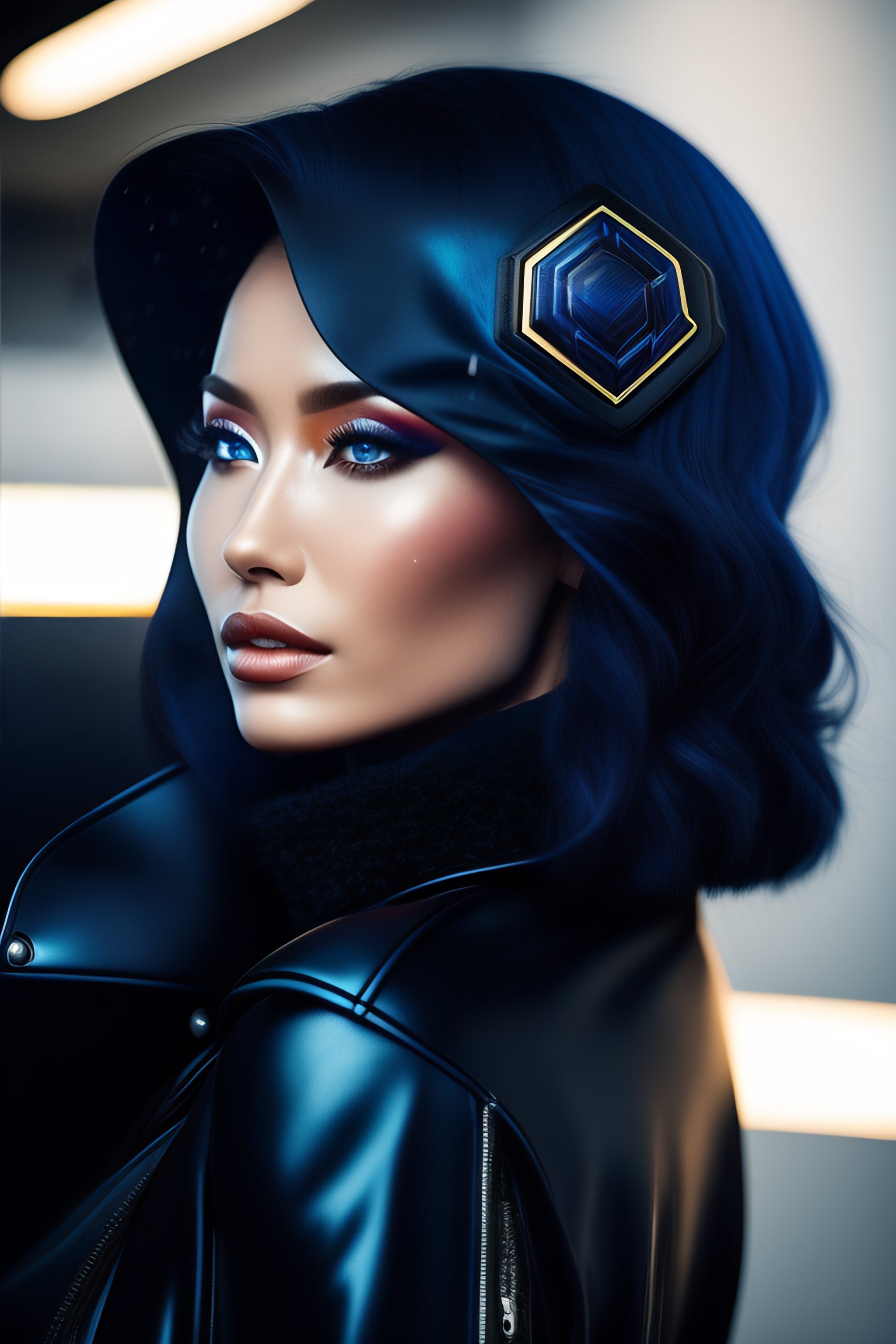 Lexica - Magnetic, cyber, dark blue, futurist, black