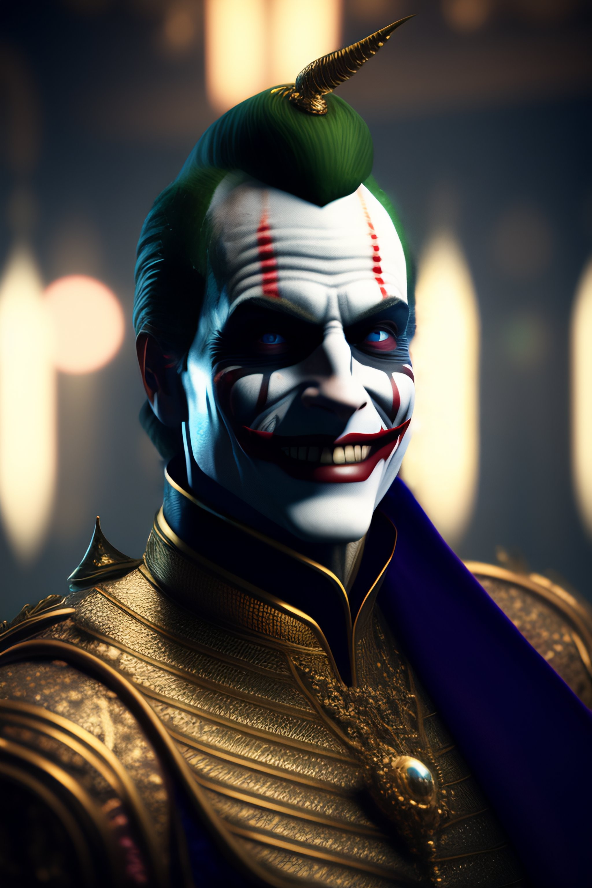 Lexica - A king joker, realistic , large shot::75 panoramic ::75 ...