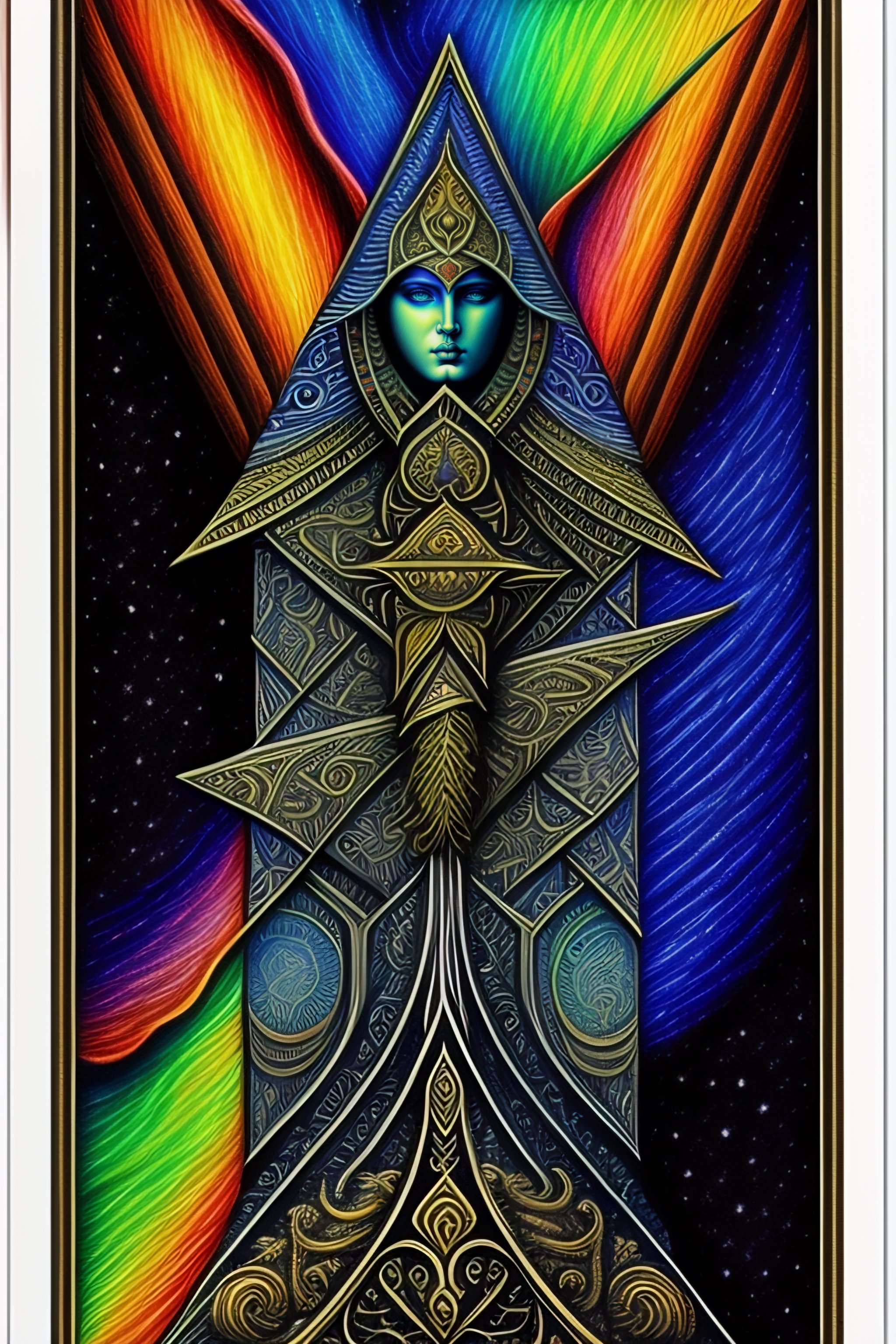 Lexica - Colour pencil drawing of the hanged man tarot card intricately ...