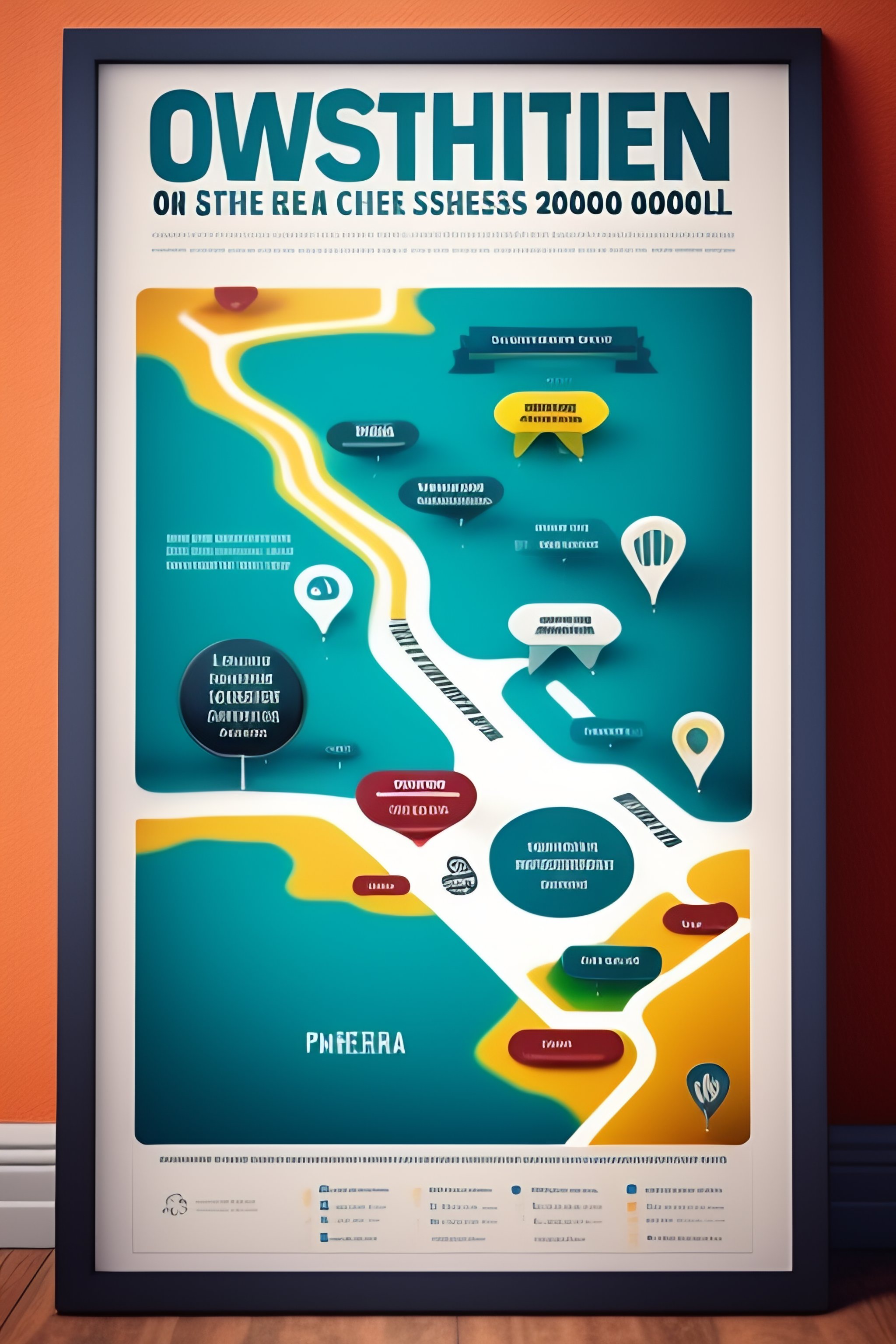 Lexica - Poster presenting businesses like restaurants, hairdressers ...