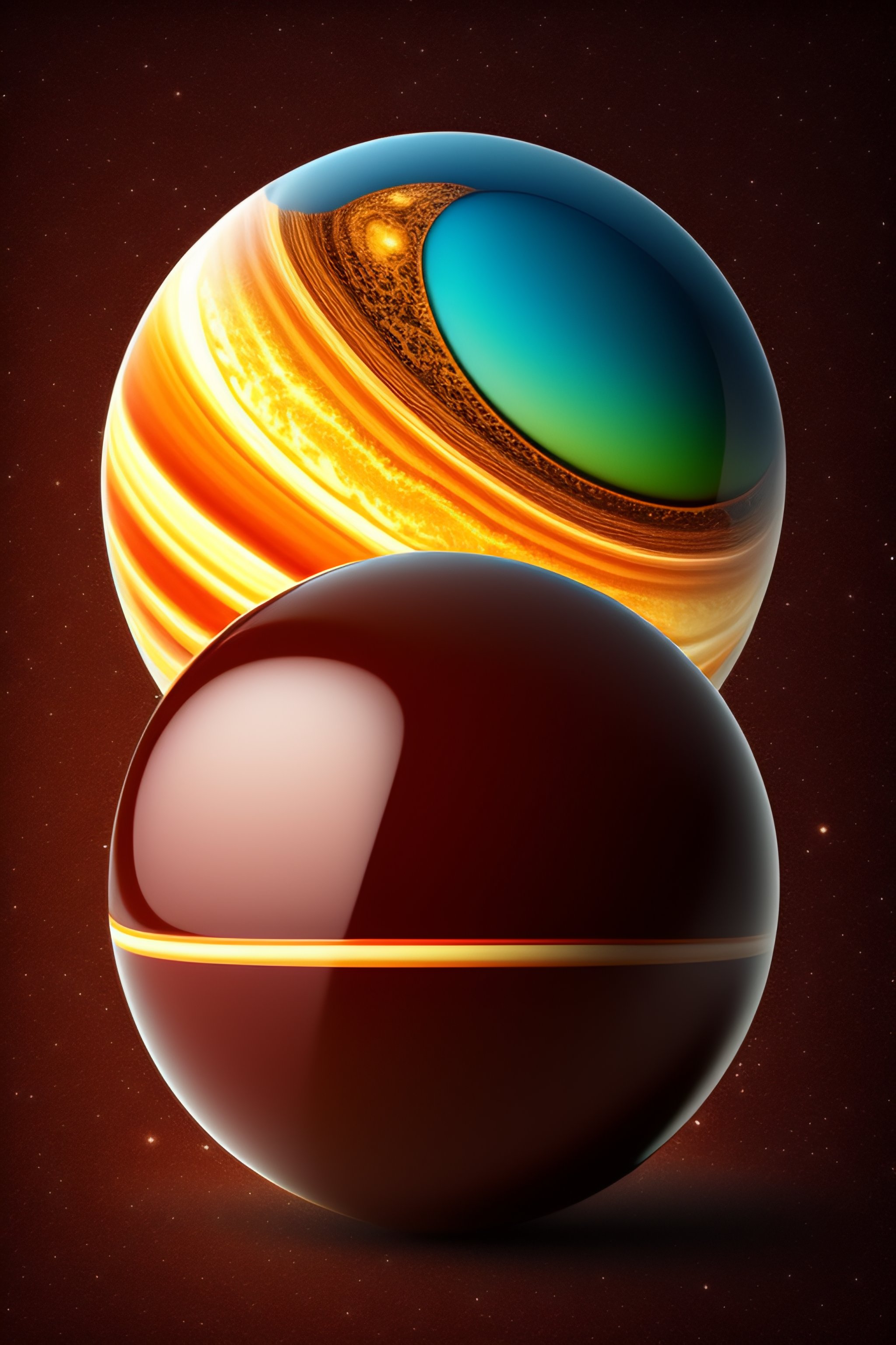 Lexica - Chocolate planets in space, rings, vector cartoon funny art of ...