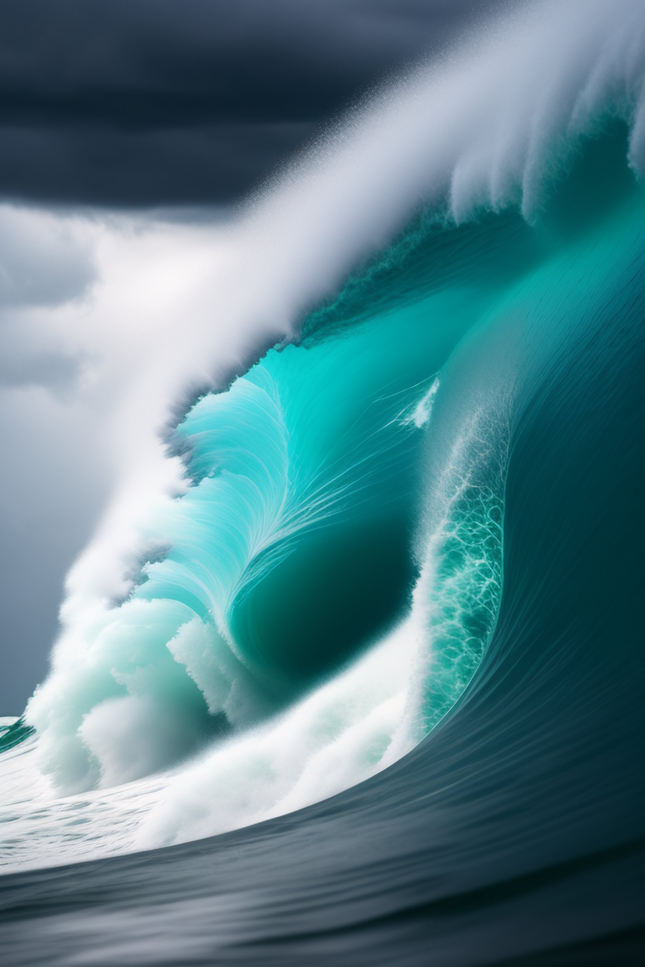 Lexica - Storm on the beach with rain and lightning multi coulours ...