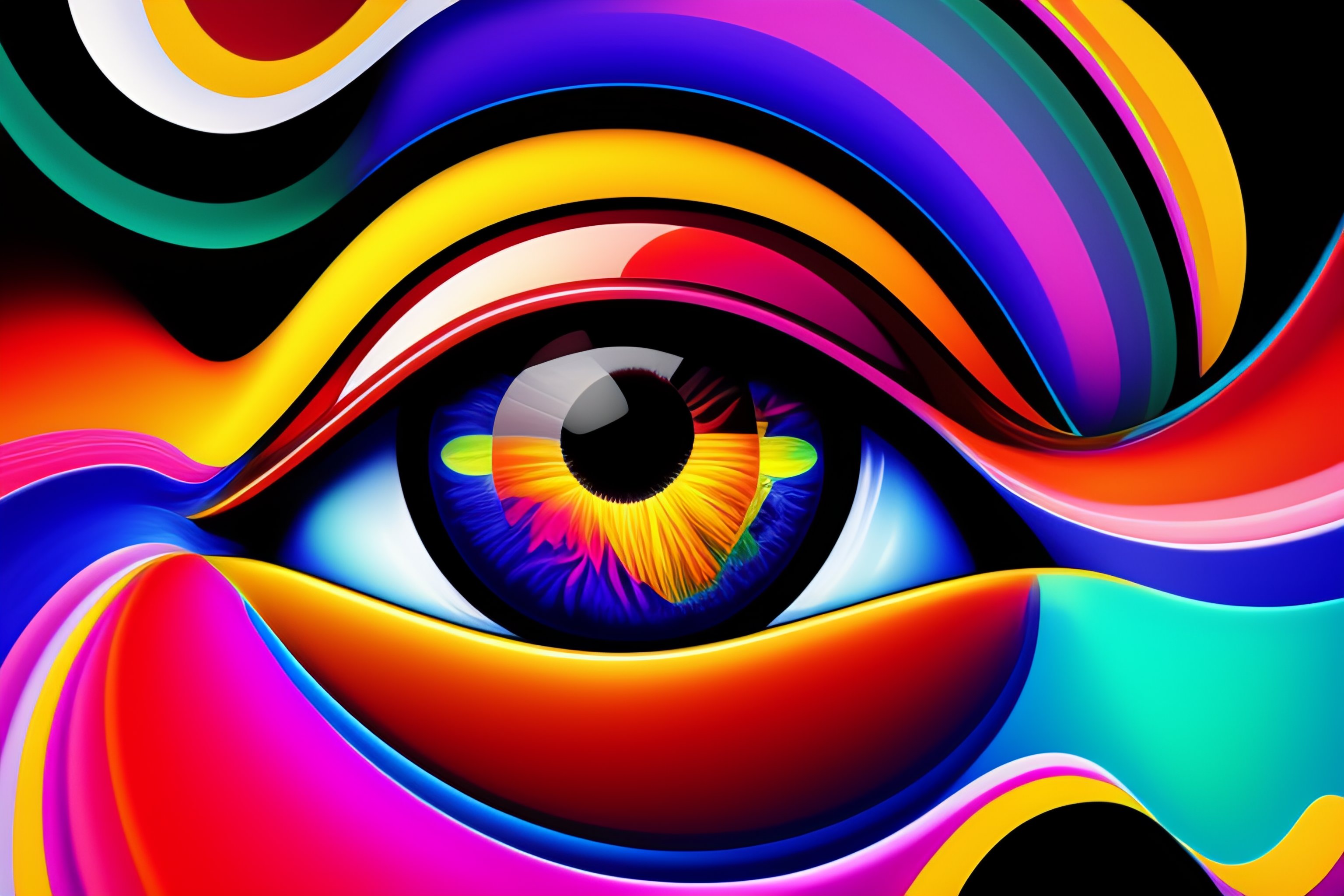 Lexica - 2D drawing of smartphone, human eyeball on the center of the ...