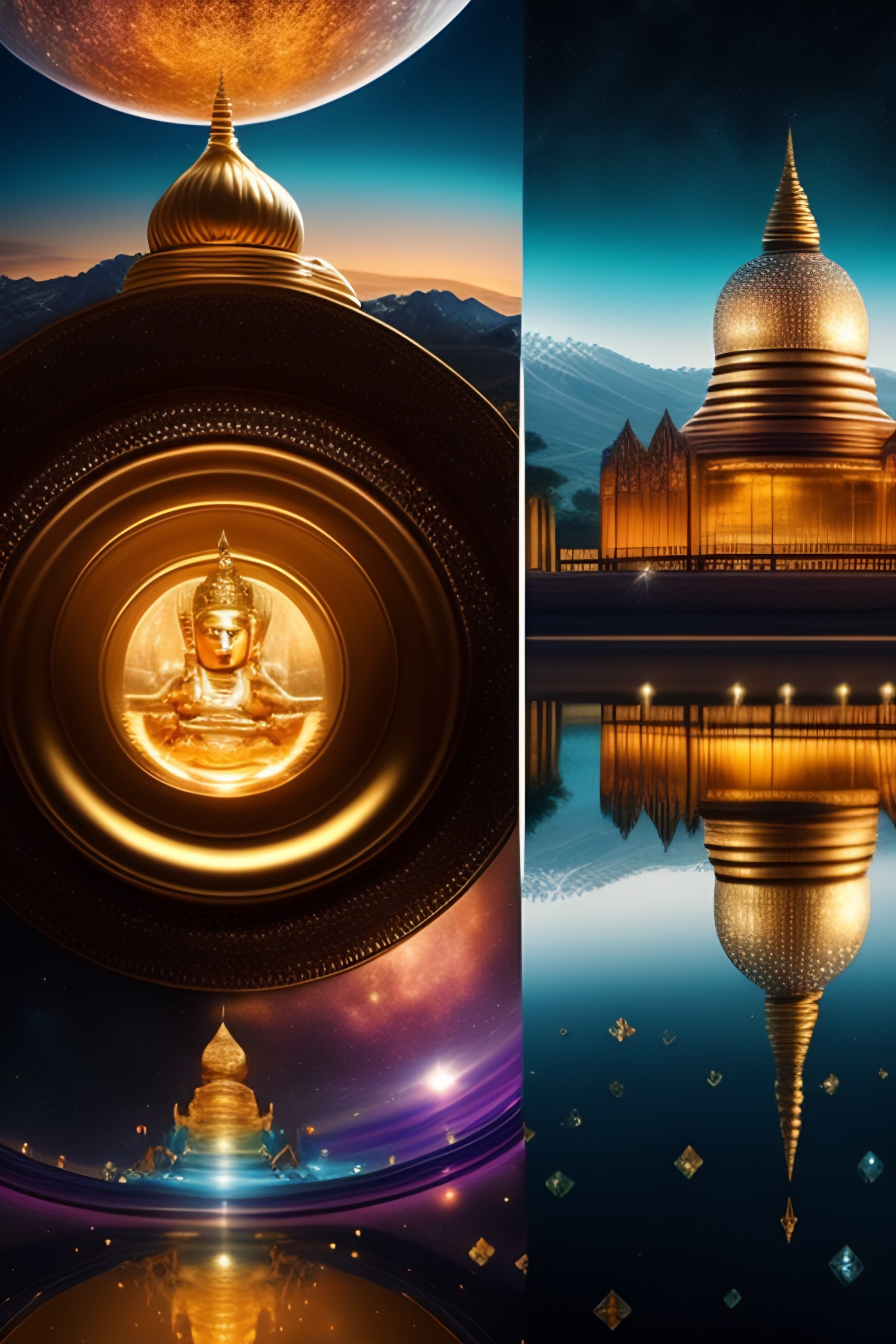 Lexica - Thousands of crystal balls with buddha images inside spreads ...