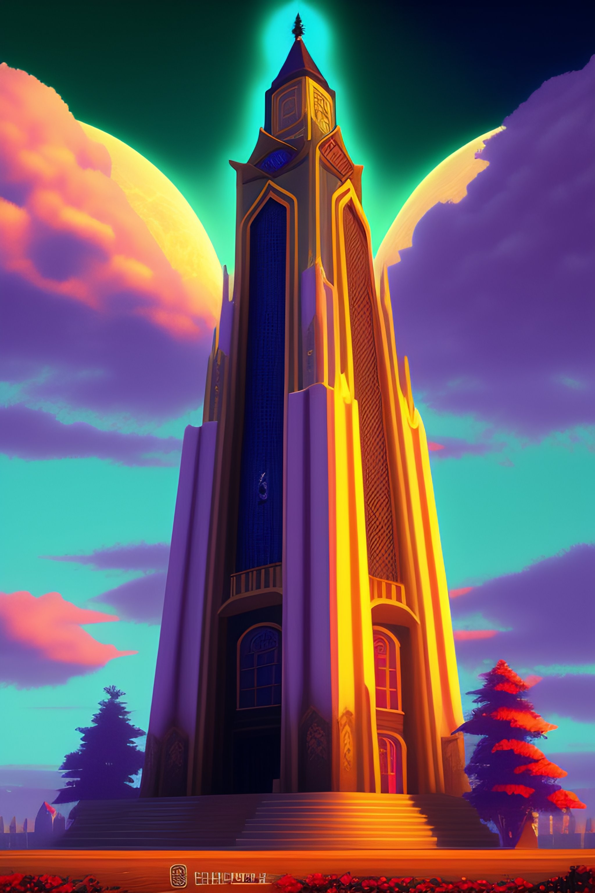 Lexica - Warlock's tower in a warlock's setting