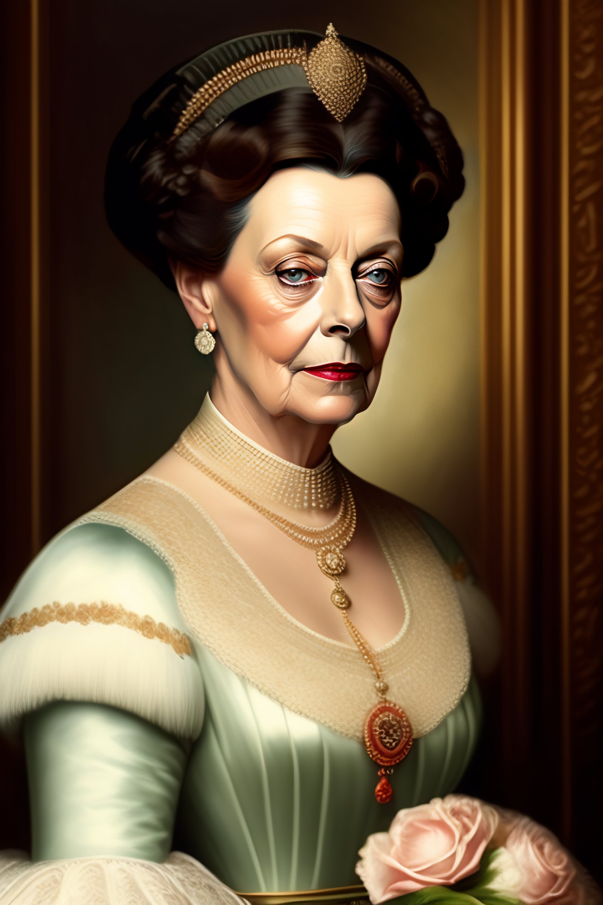 Lexica - 1900s painting of dowager countess of grantham